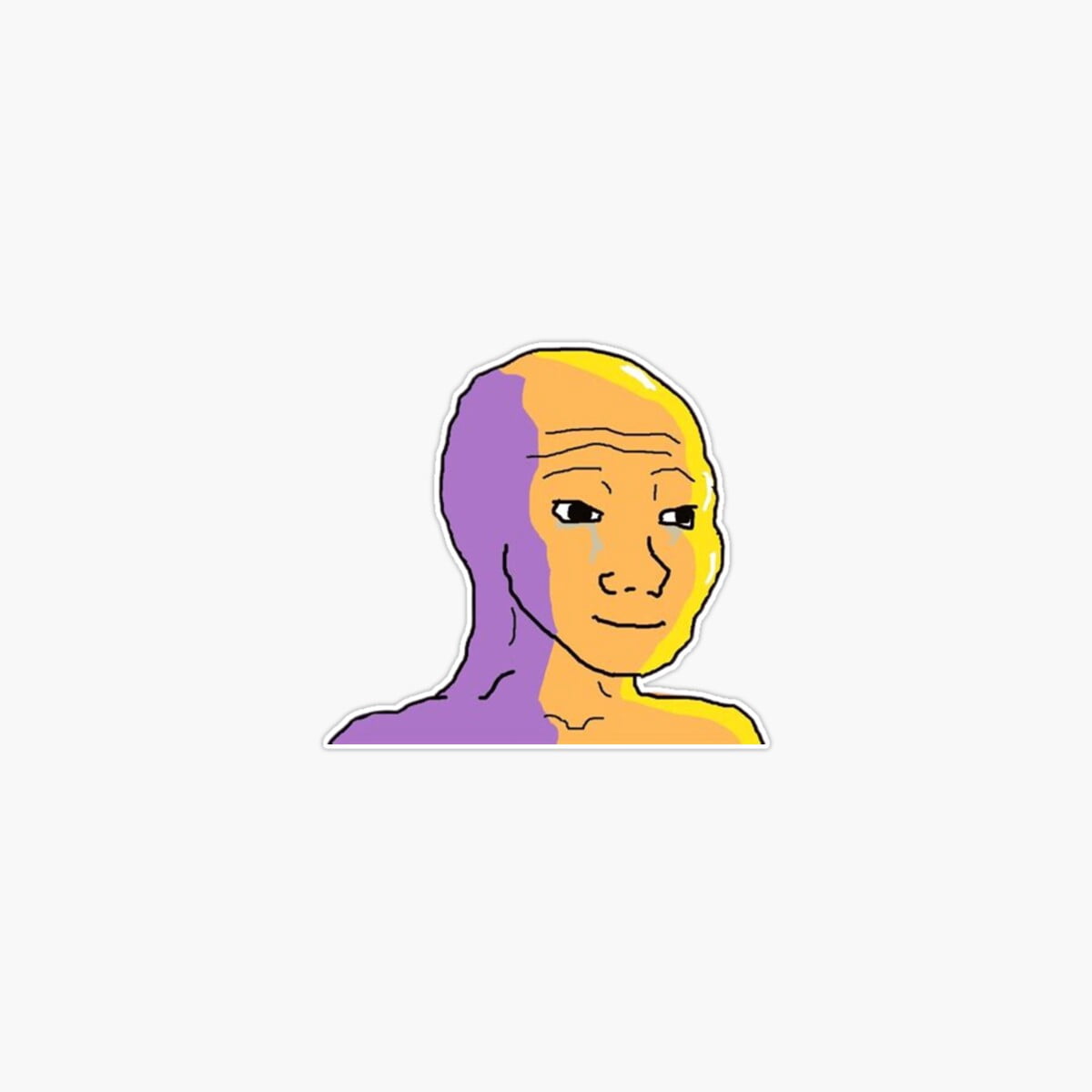 Onim Wojak Sunset - We're All Gonna Make It Sticker - Walmart.com