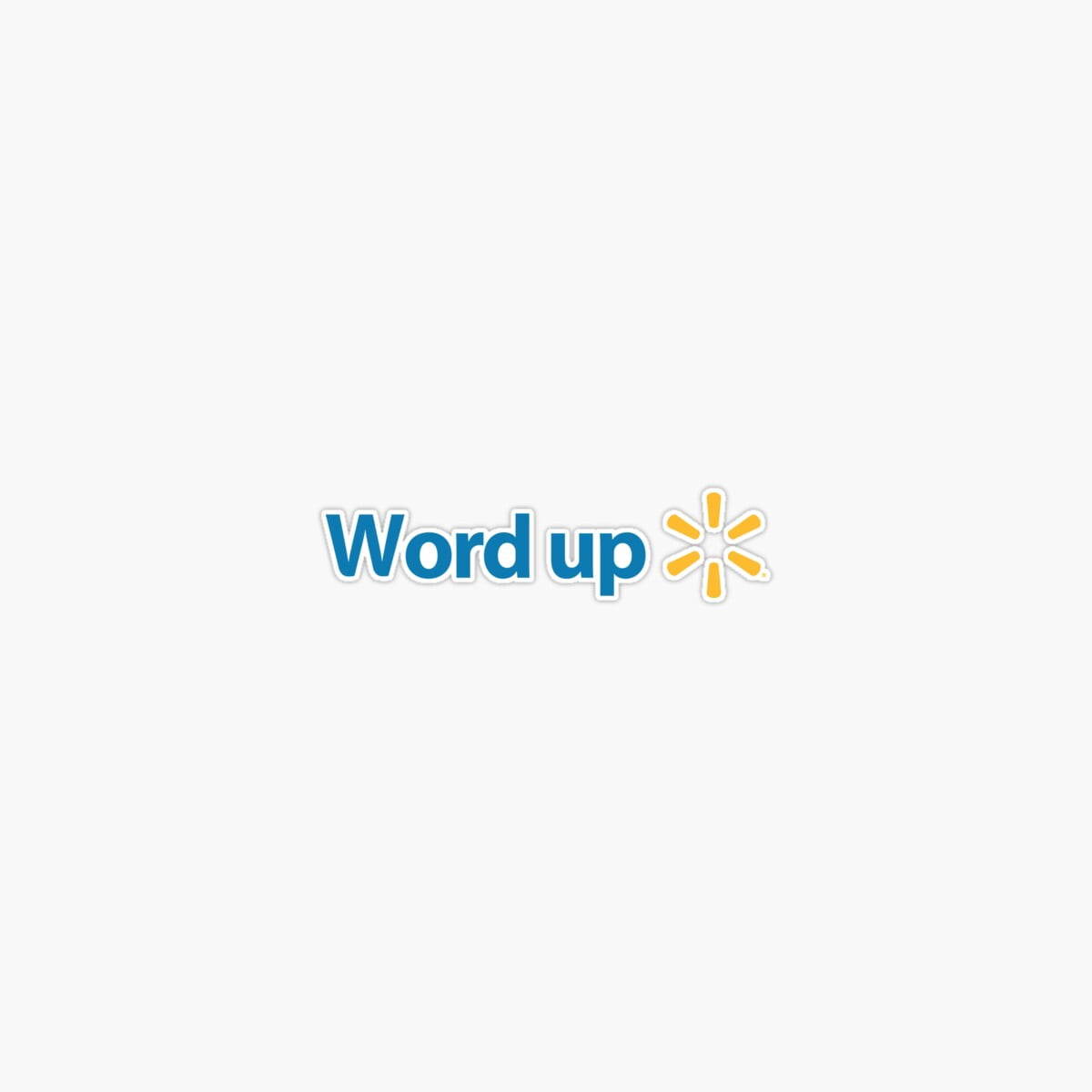 Onim Word Up Store Logo Parody Sticker - Walmart.com