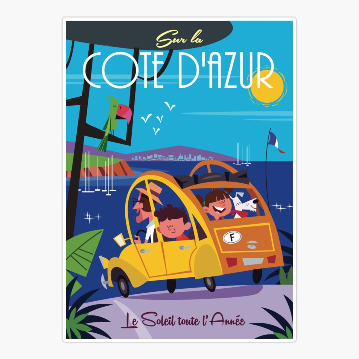 Onim Worried Pug Sticker, Phone Decal Water Bottle Stickers Car Decals ...