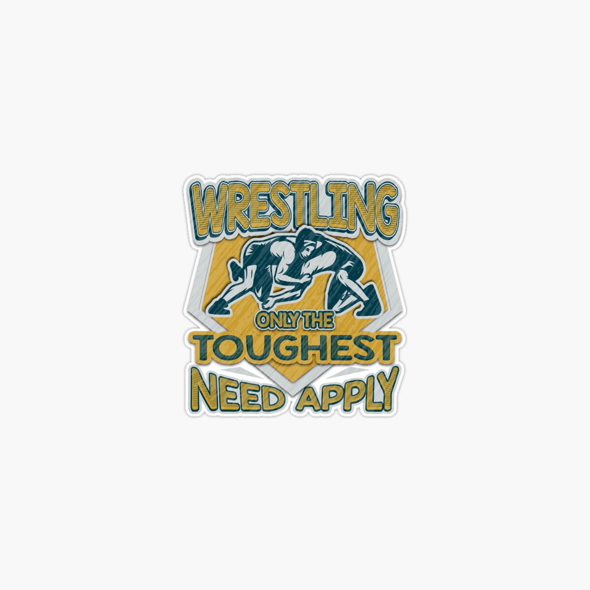 Onim Wrestling Shirt Only The Toughest Need Apply Sticker, Phone Decal ...