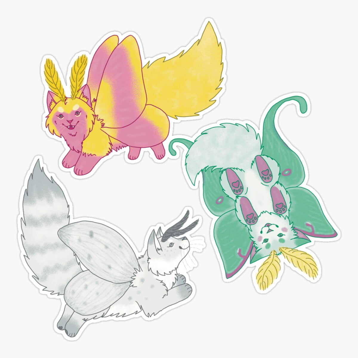 Onim Xenomorph Heart Sticker, Phone Decal Water Bottle Stickers Car ...