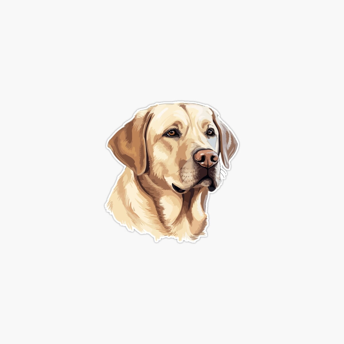 Onim Yellow Labrador Sticker, Phone Decal Water Bottle Stickers Car ...