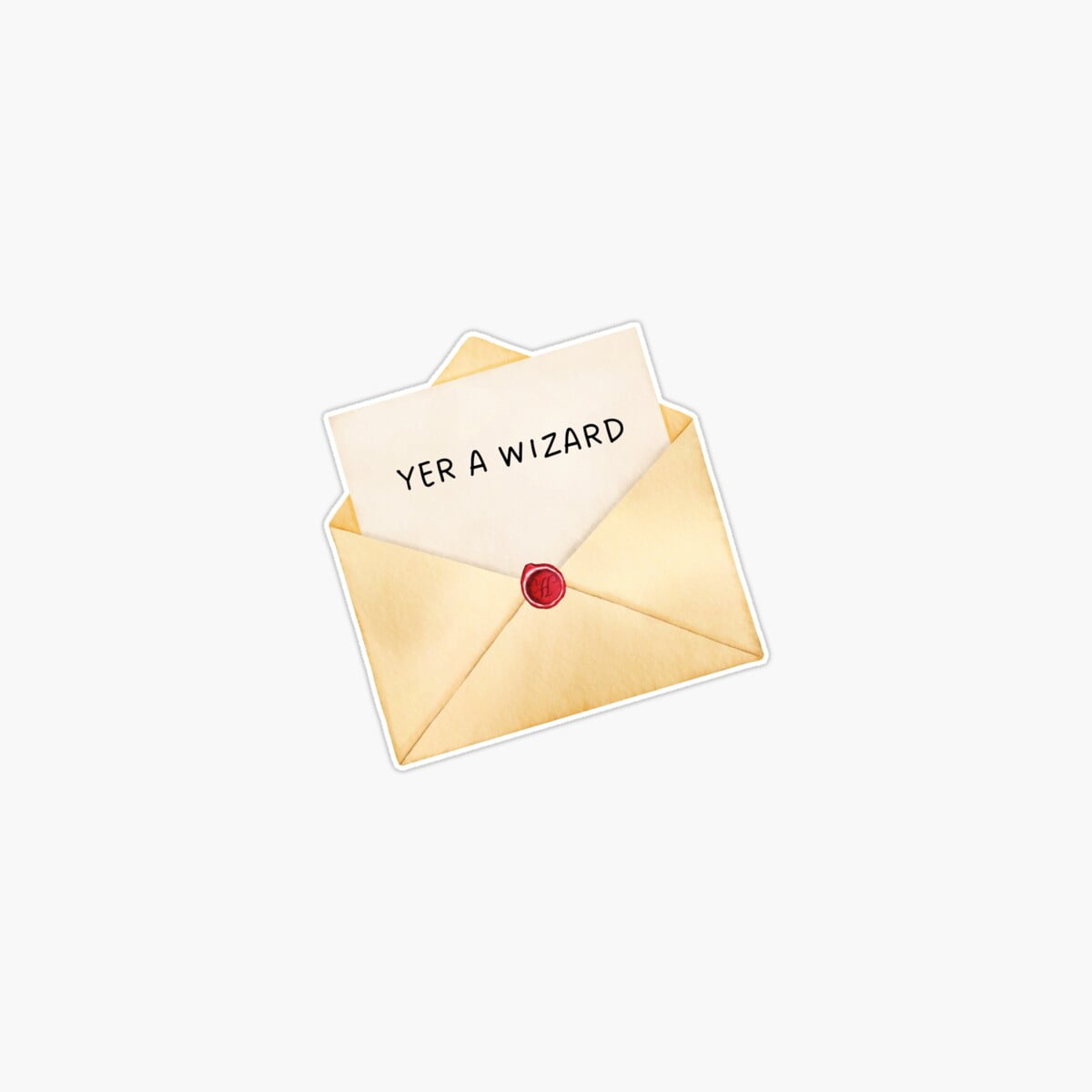 Onim Yer A Wizard Harry P Hp Sticker, Phone Decal Water Bottle Stickers ...