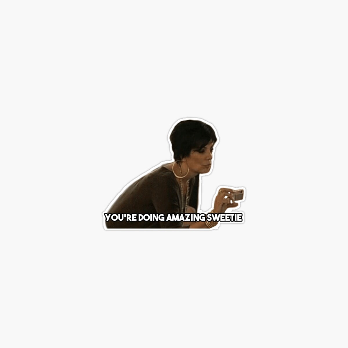 Onim You'Re Doing Amazing Sweetie Sticker, Phone Decal Water Bottle ...