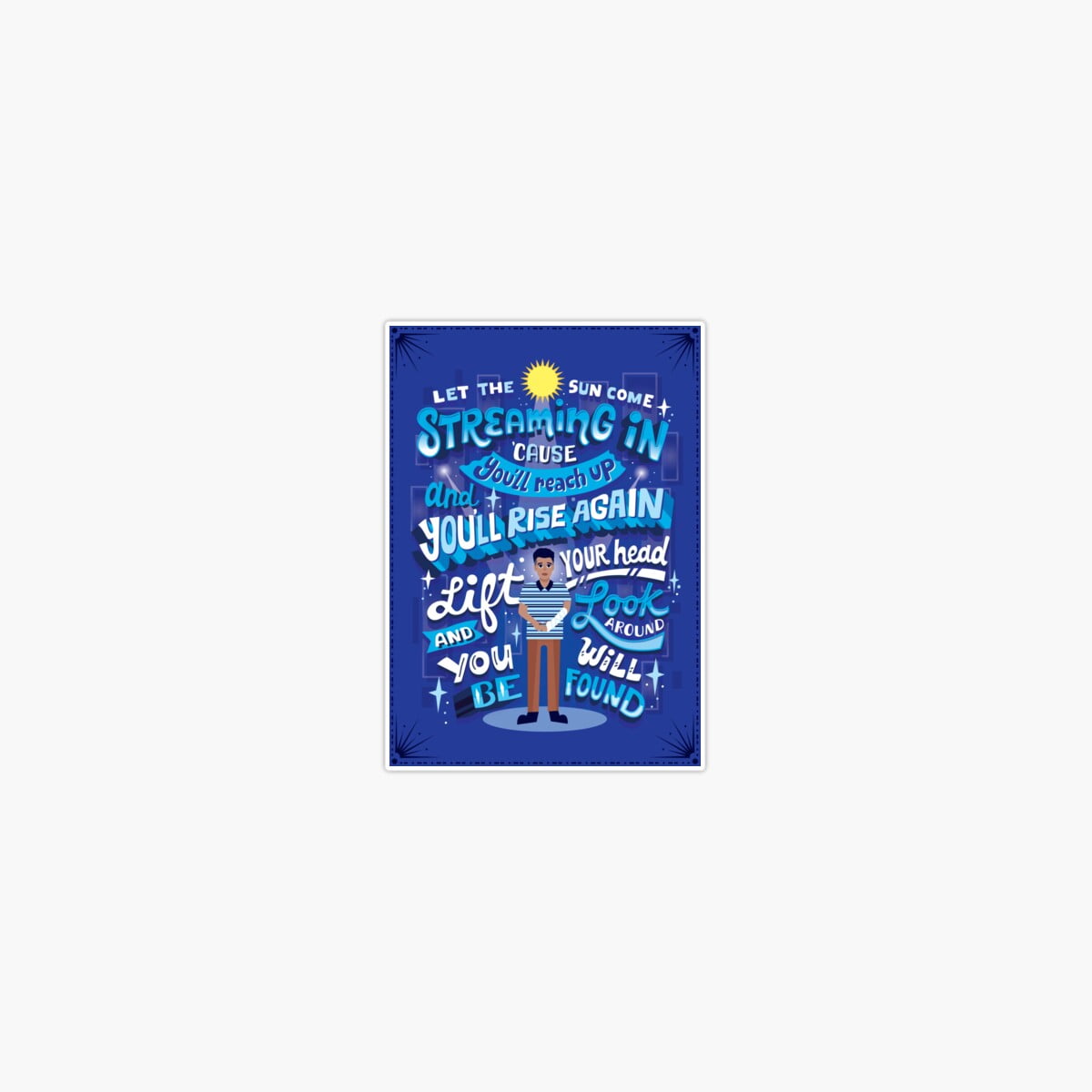 Onim You will be found v2 Sticker - Walmart.com