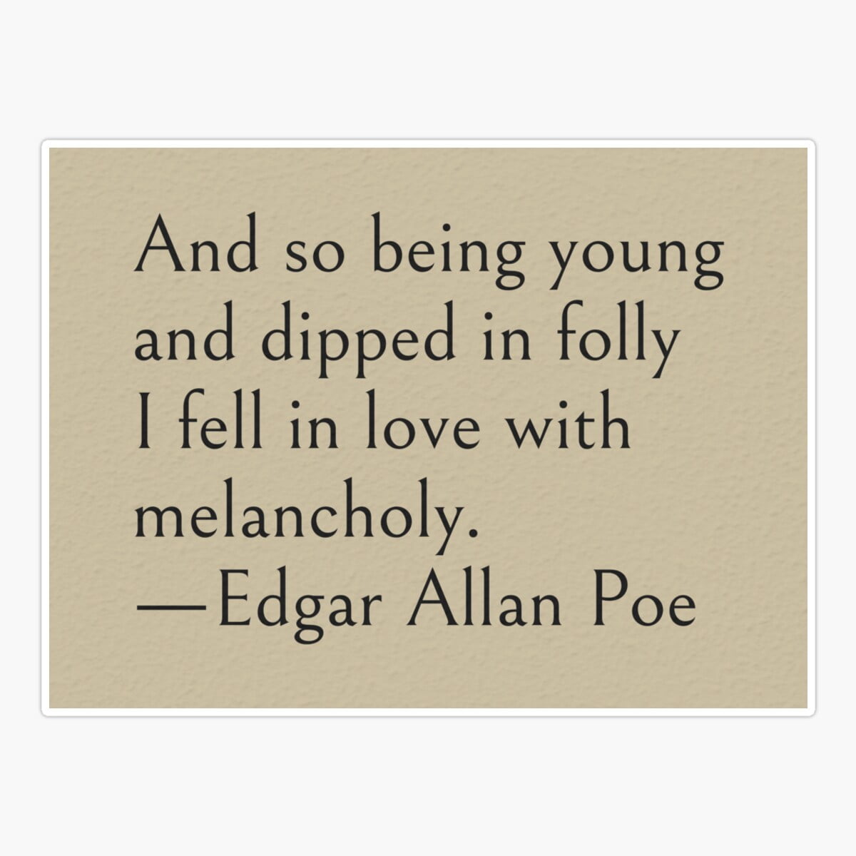 Onim And So Being Young And Dipped In Folly I Fell In Love With ...