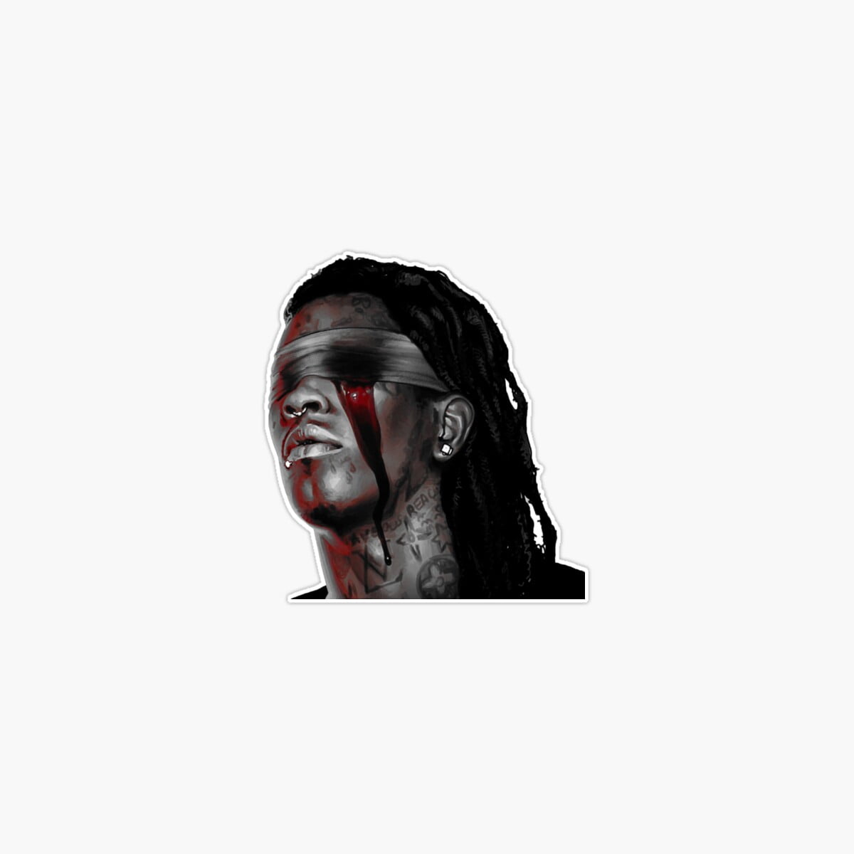 Onim Young Thug Slime Season 3 Design Sticker, Phone Decal Water Bottle ...