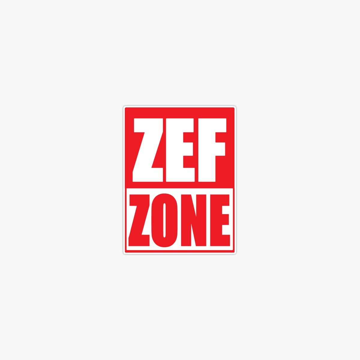 Onim ZEF ZONE Sticker - Walmart.com