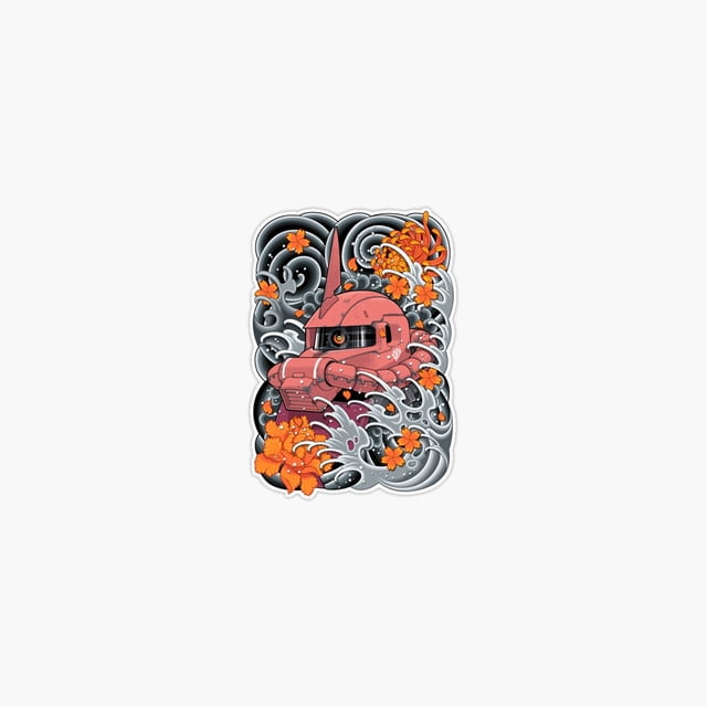 Onim Zaku Char Tattoo Sticker - Walmart.com