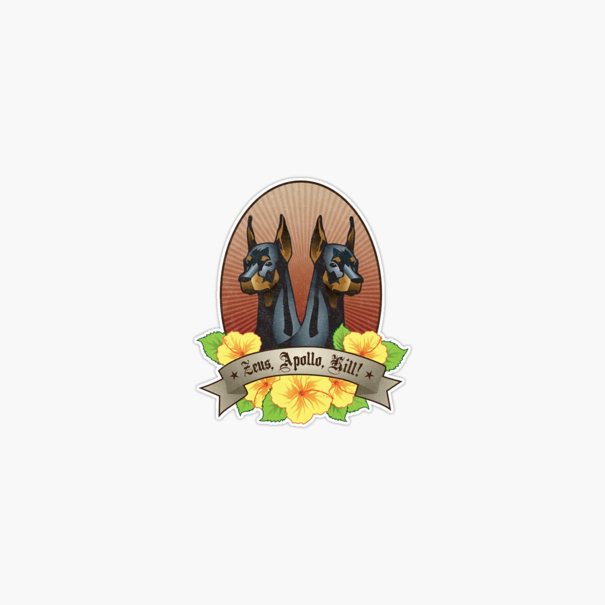 Onim Zeus, Apollo, Kill! Sticker, Phone Decal Water Bottle Stickers Car ...