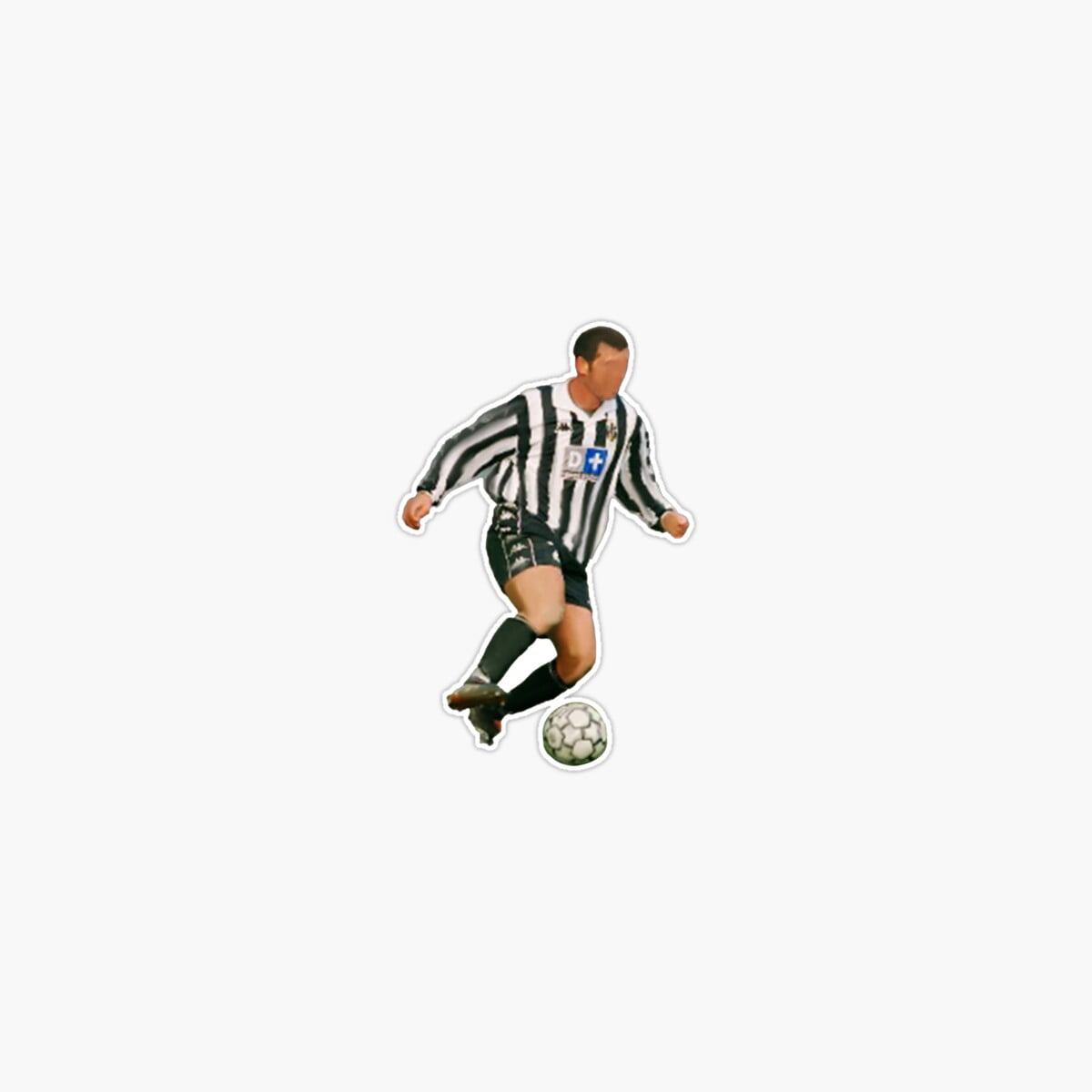Onim Zidane For Juventus Sticker, Phone Decal Water Bottle Stickers Car ...