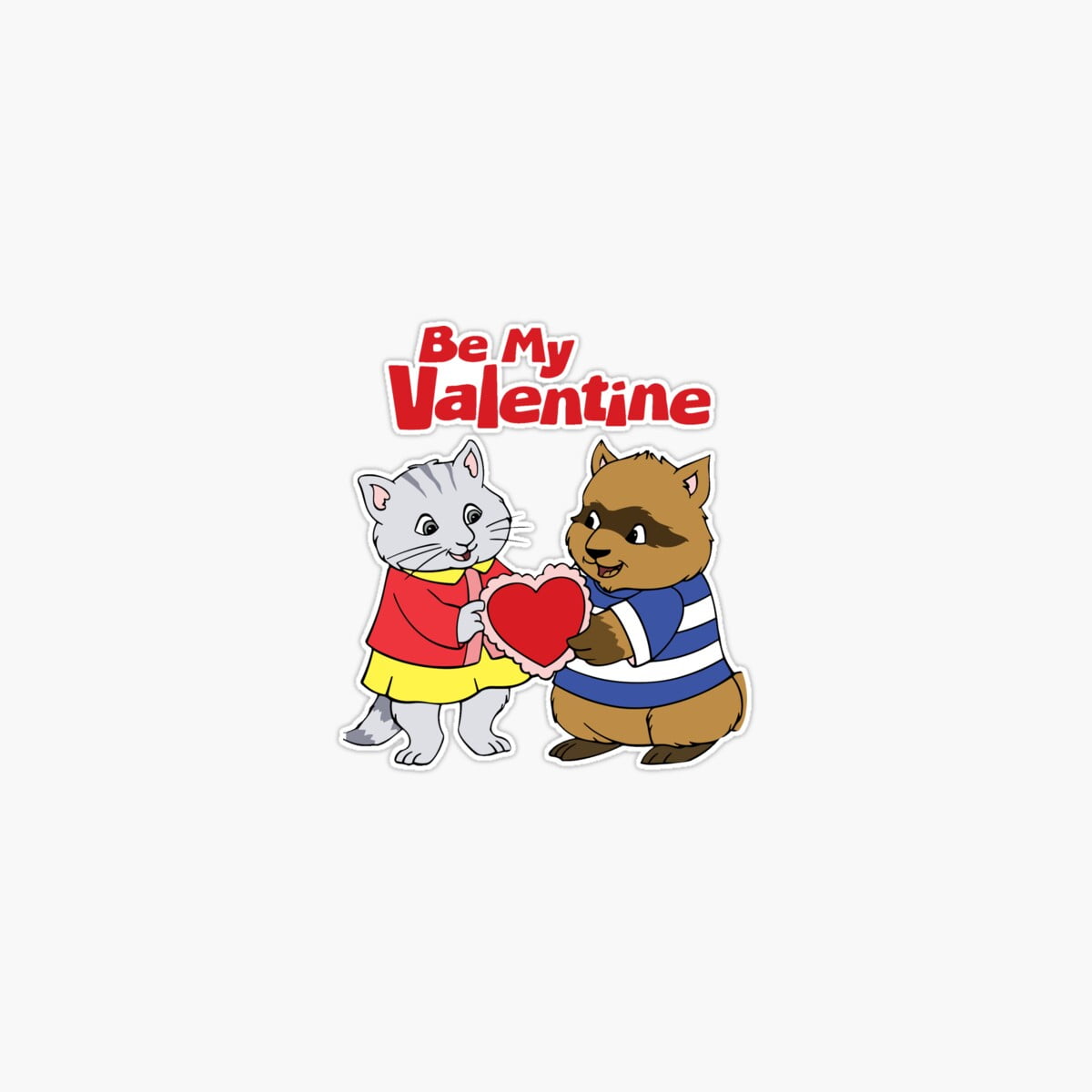 Onim be my valentine. timothy, timothy goes to school Sticker - Walmart.com