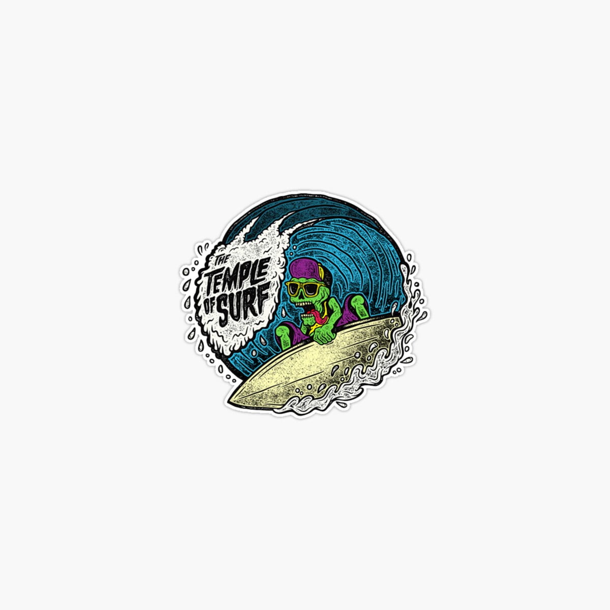 Onim crazy surf Sticker - Walmart.com