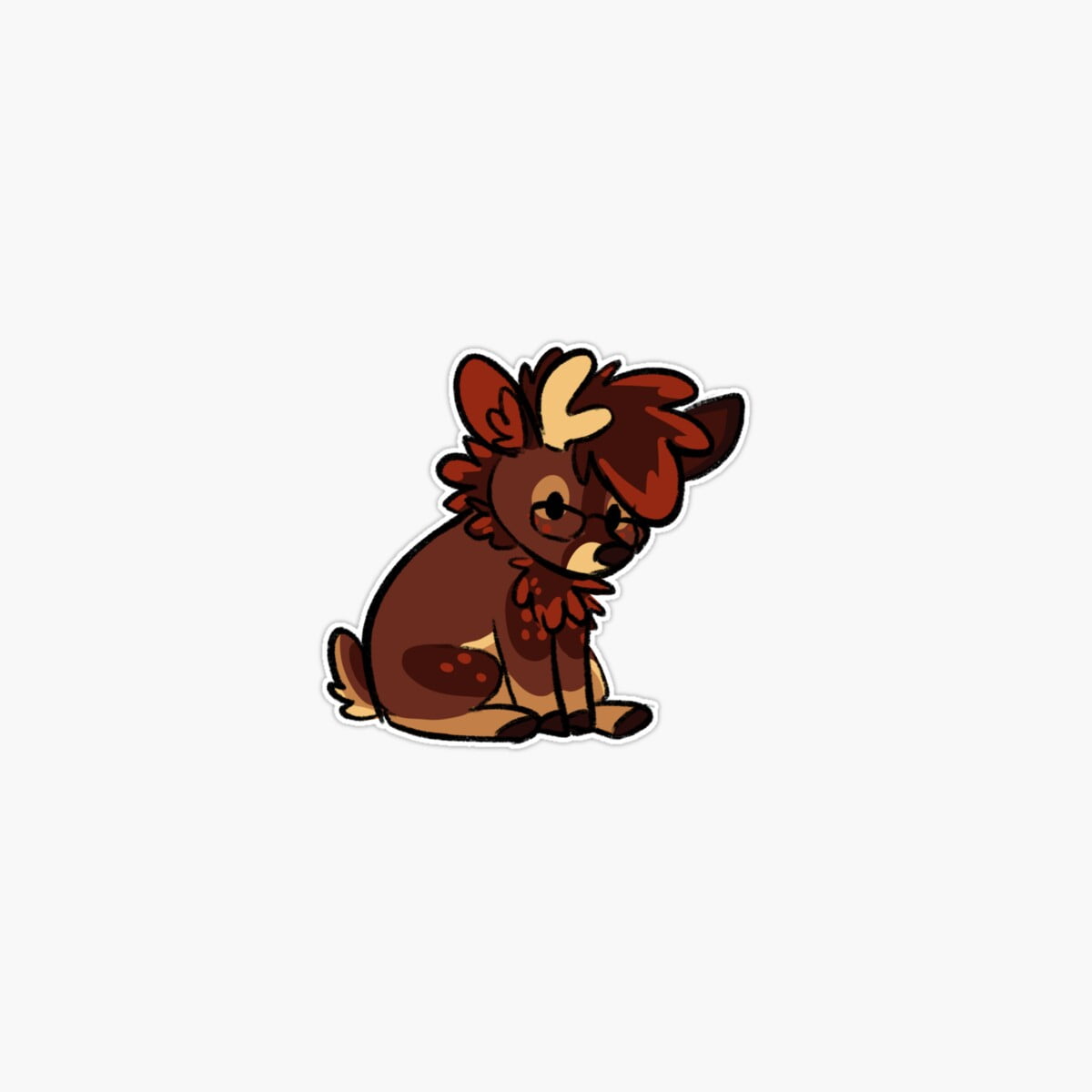 Onim deer boi Sticker - Walmart.com