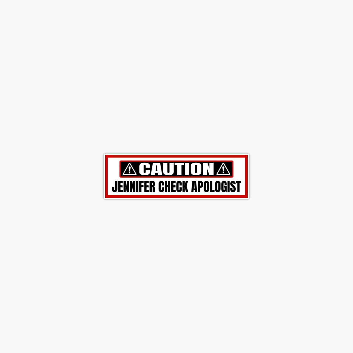 Onim jennifer check apologist (jennifer's body) Sticker - Walmart.com