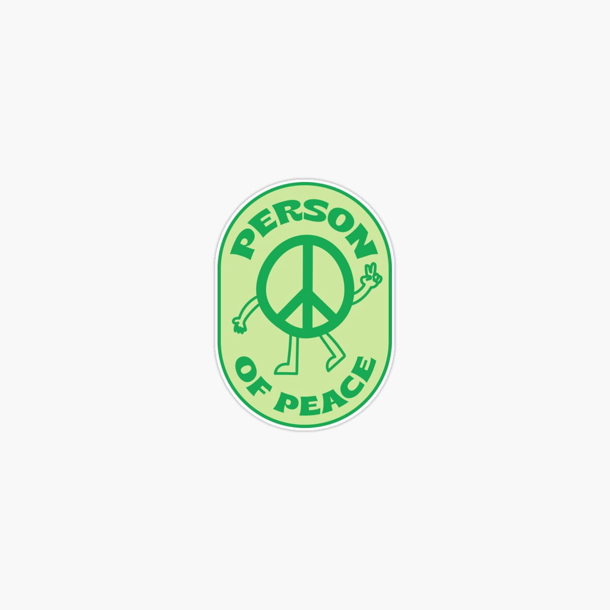 Onim person of peace logo Sticker - Walmart.com