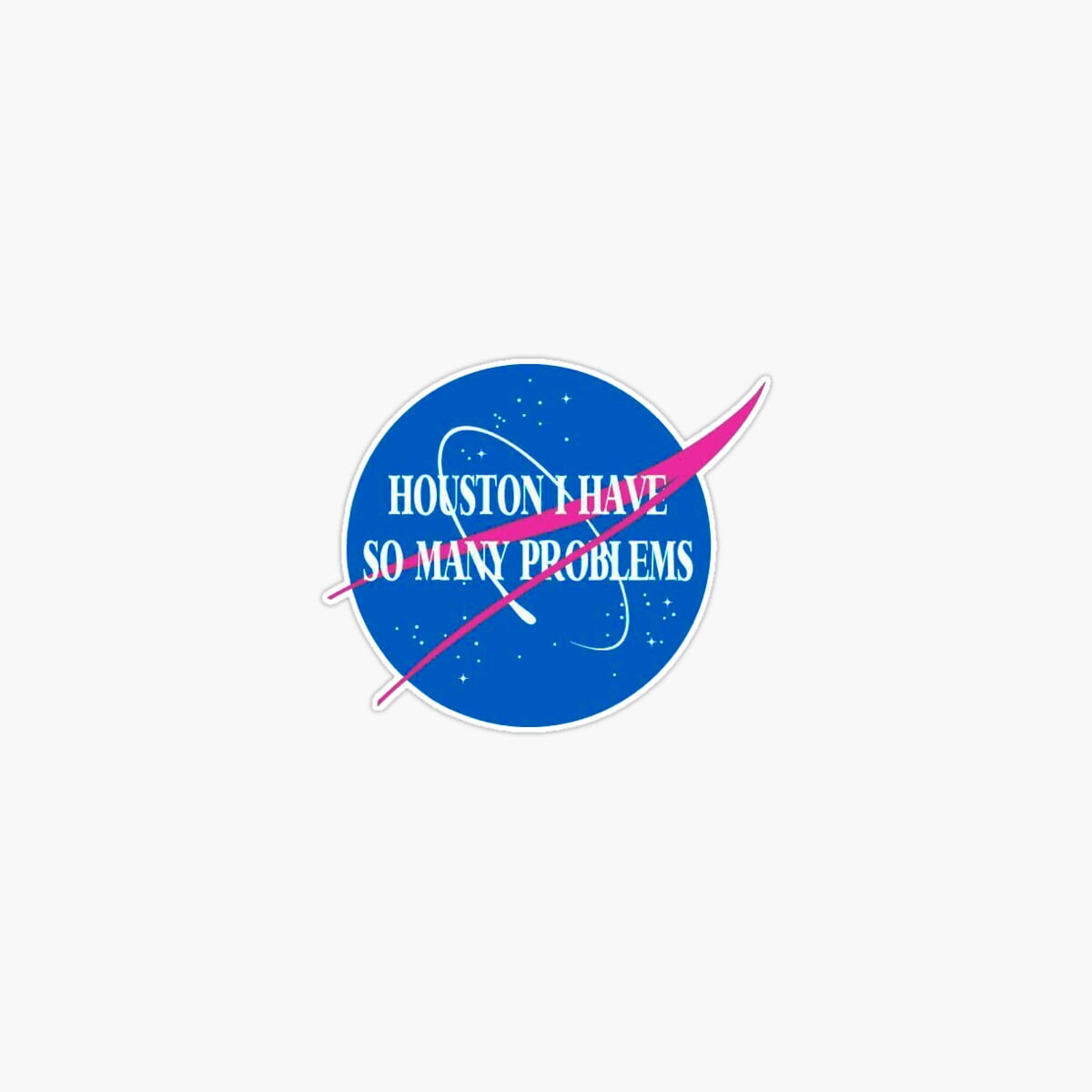 Onim Space Station Problems Sticker, Phone Decal Water Bottle Stickers ...