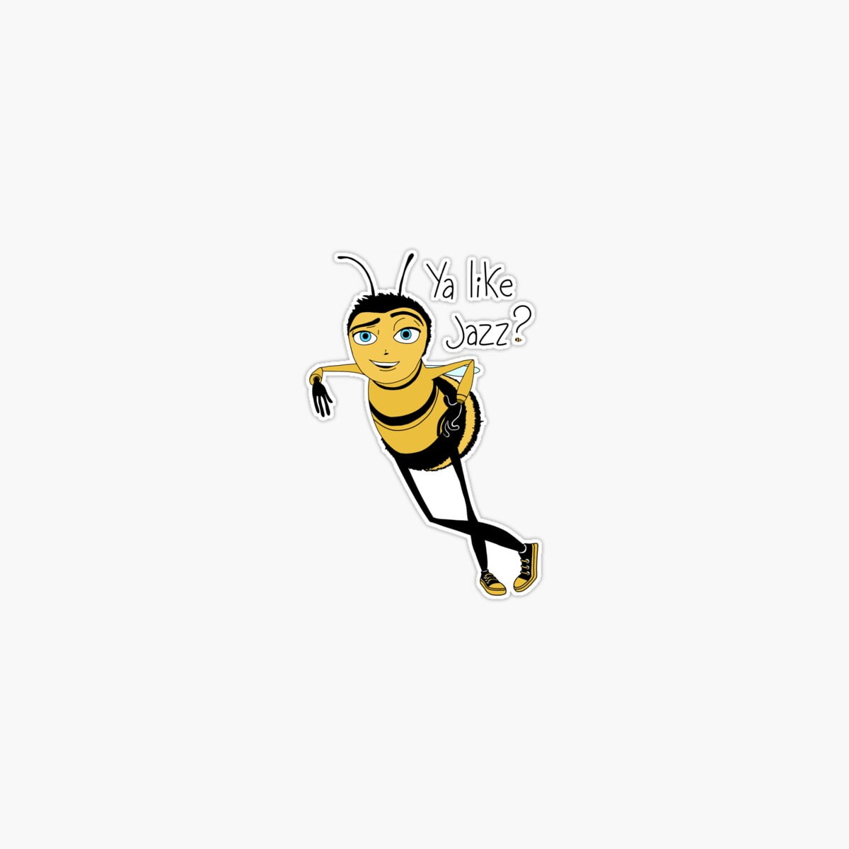 OnimBee Movie Ya Like Jazz Sticker, Phone Decal Water Bottle Stickers ...