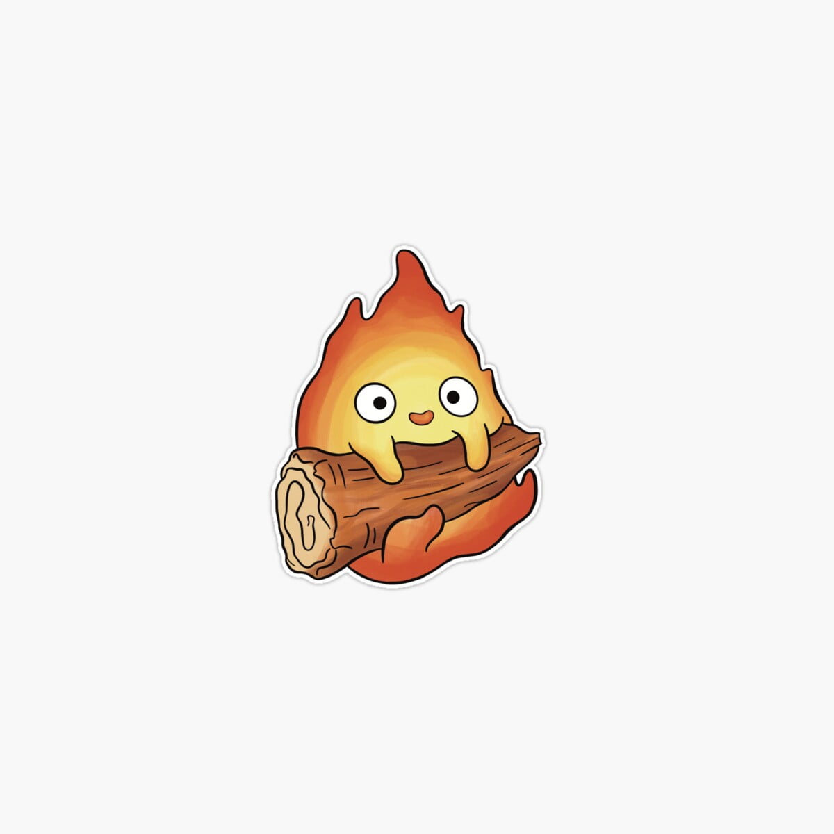 OnimCalcifer Sticker, Phone Decal Water Bottle Stickers Car Decals ...