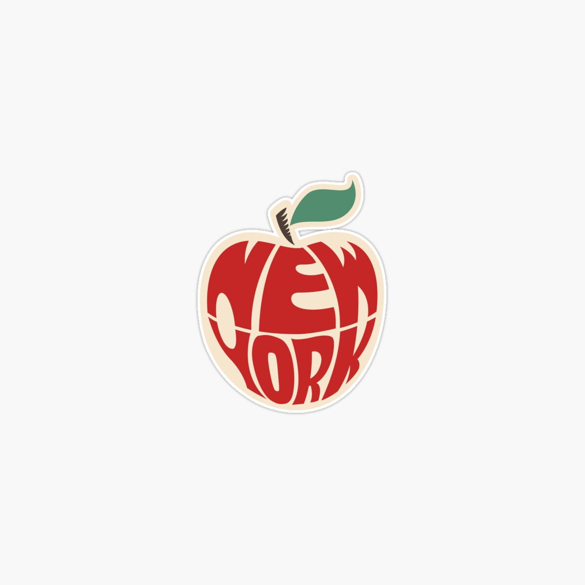 OnimNew York The Big Apple Usa America Sticker, Phone Decal Water ...