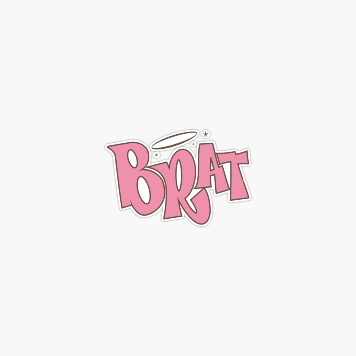 OnimPink Brat Logo Sticker, Phone Decal Water Bottle Stickers Car ...