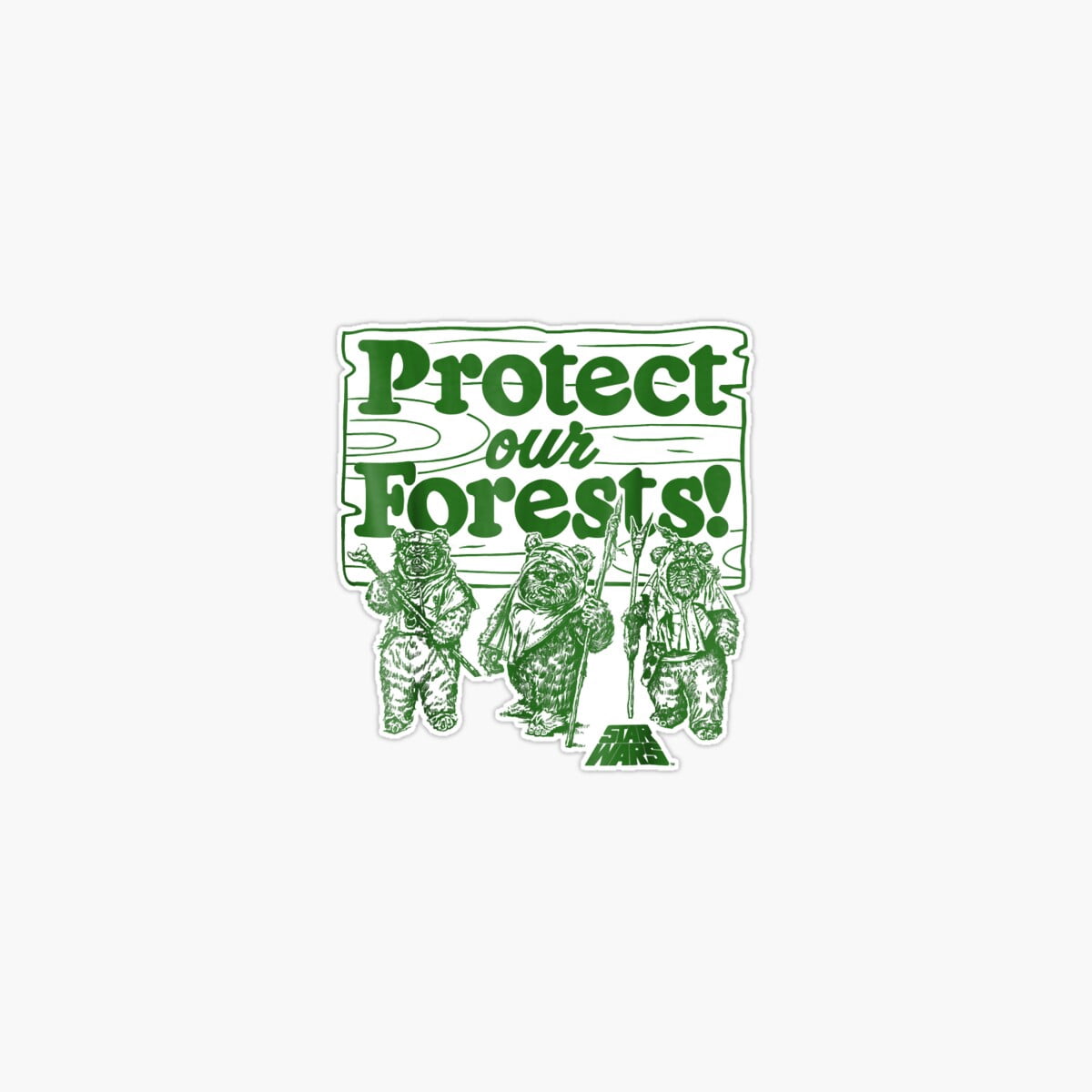 OnimProtect Our Forests Sticker, Phone Decal Water Bottle Stickers Car ...