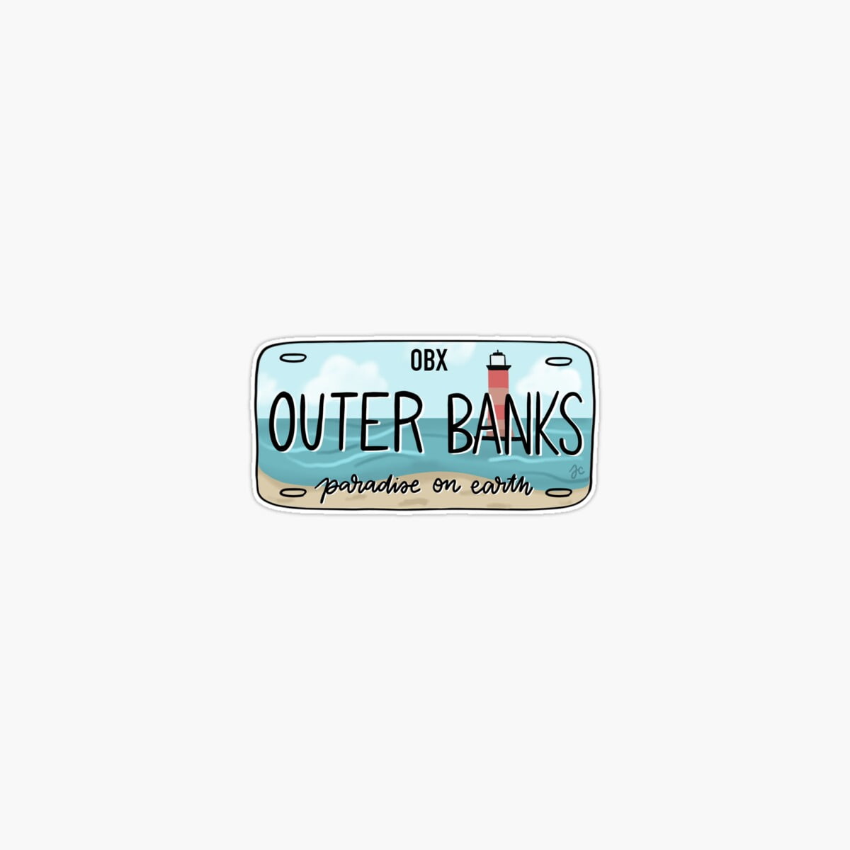 OnimThe Original Obx License Plate Bright Sticker, Phone Decal Water ...