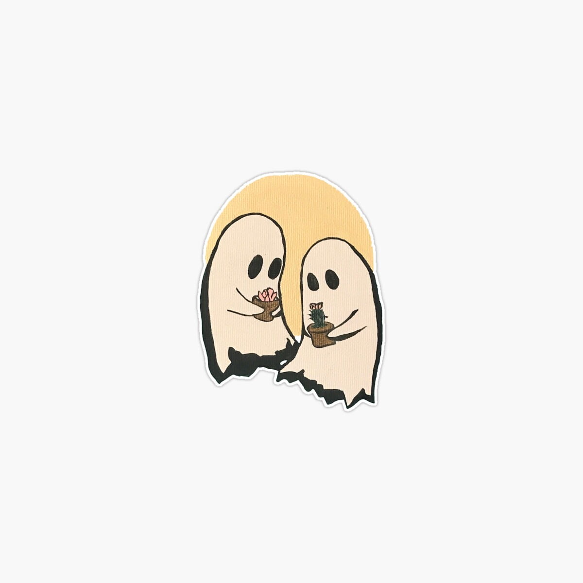 OnimTwo Ghosts Sticker, Phone Decal Water Bottle Stickers Car Decals ...