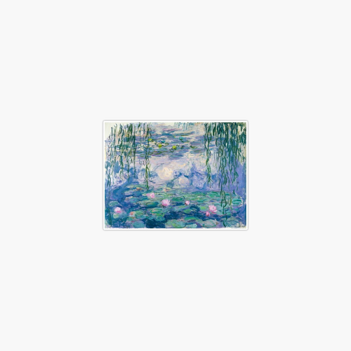 OnimWater Lilies Claude Monet Fine Art Sticker, Phone Decal Water ...