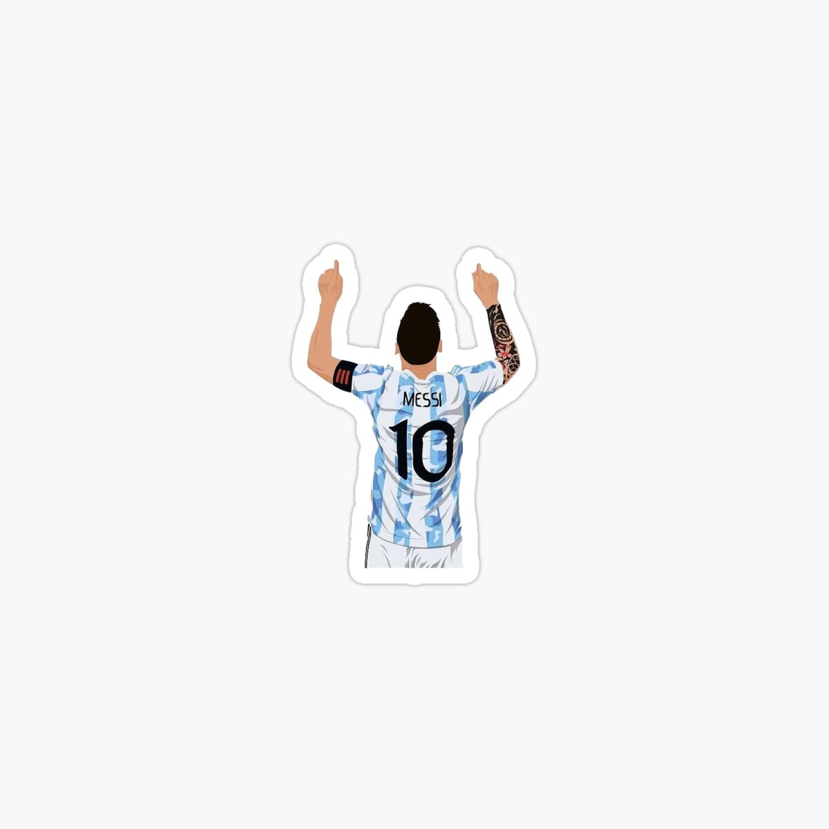 OnimWorld Cup Soccer Football Lionel Messi Argentina Sticker, Phone ...