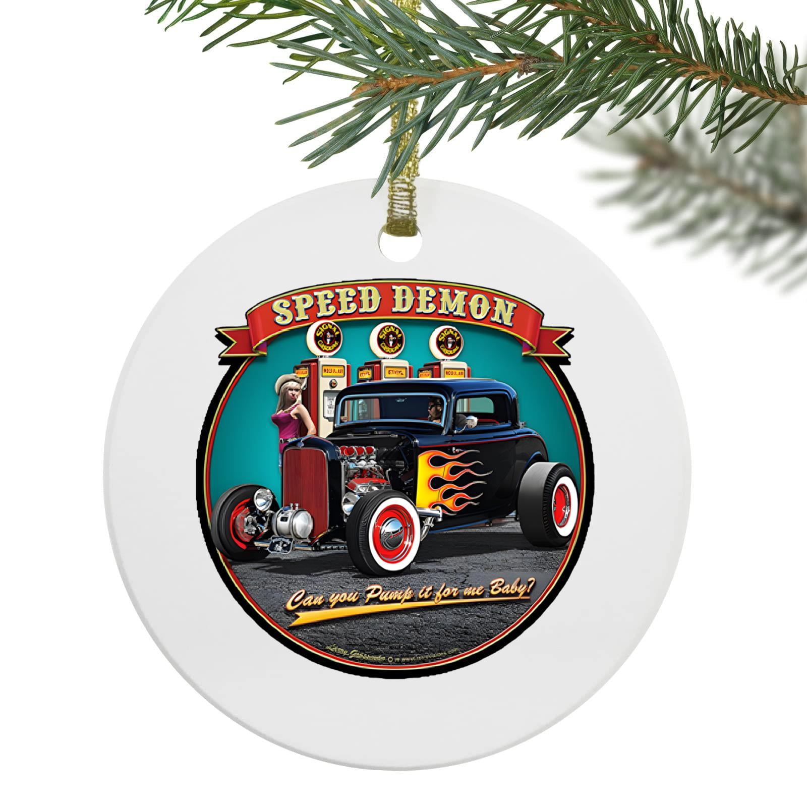 Onimhouse Ornament 1932 Deuce Speed Demonhot Rod Muscle Car Drag Racing ...