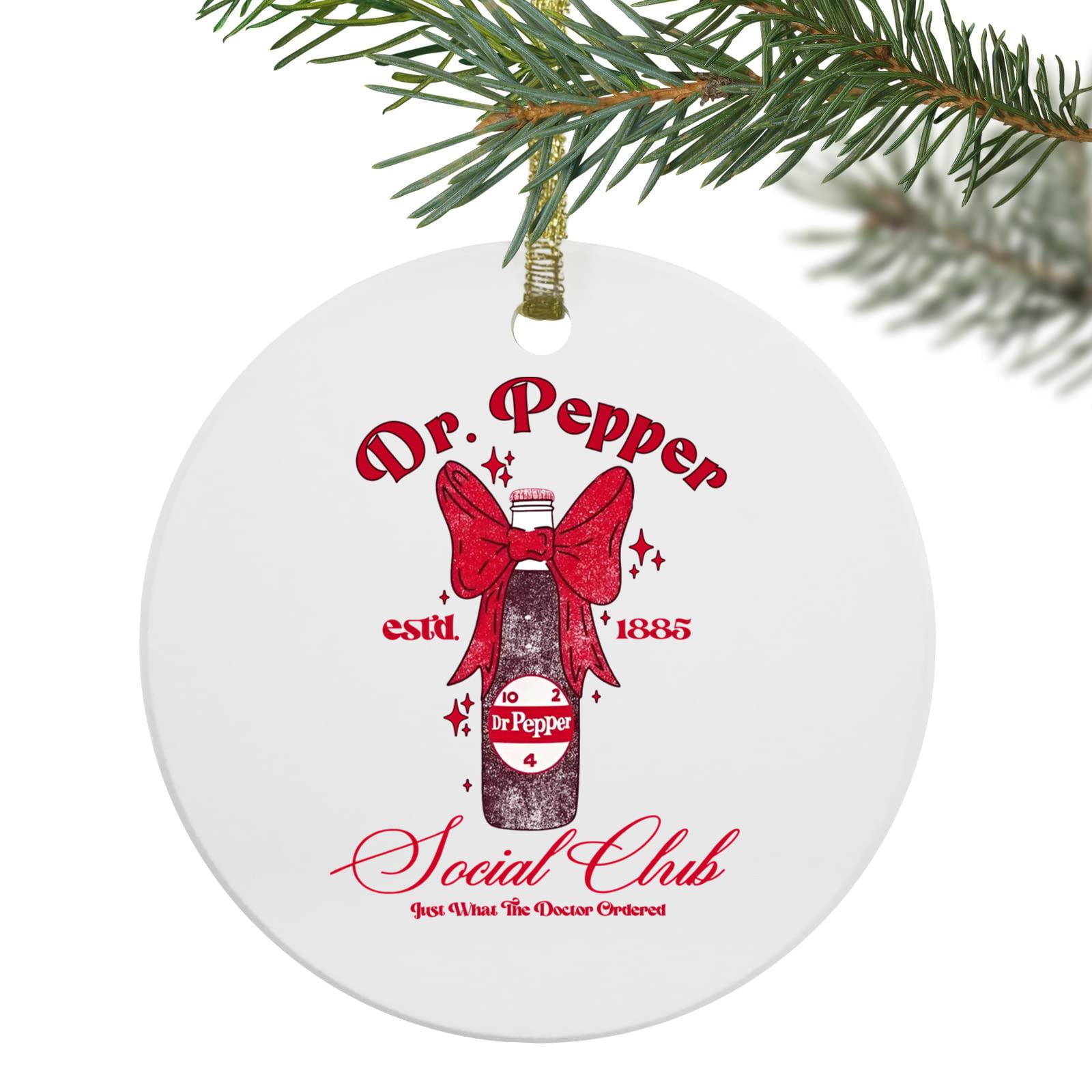 Onimhouse Ornament Dr Pepper Social Club Funny Dr Pepper Soda Ribbon Dr ...