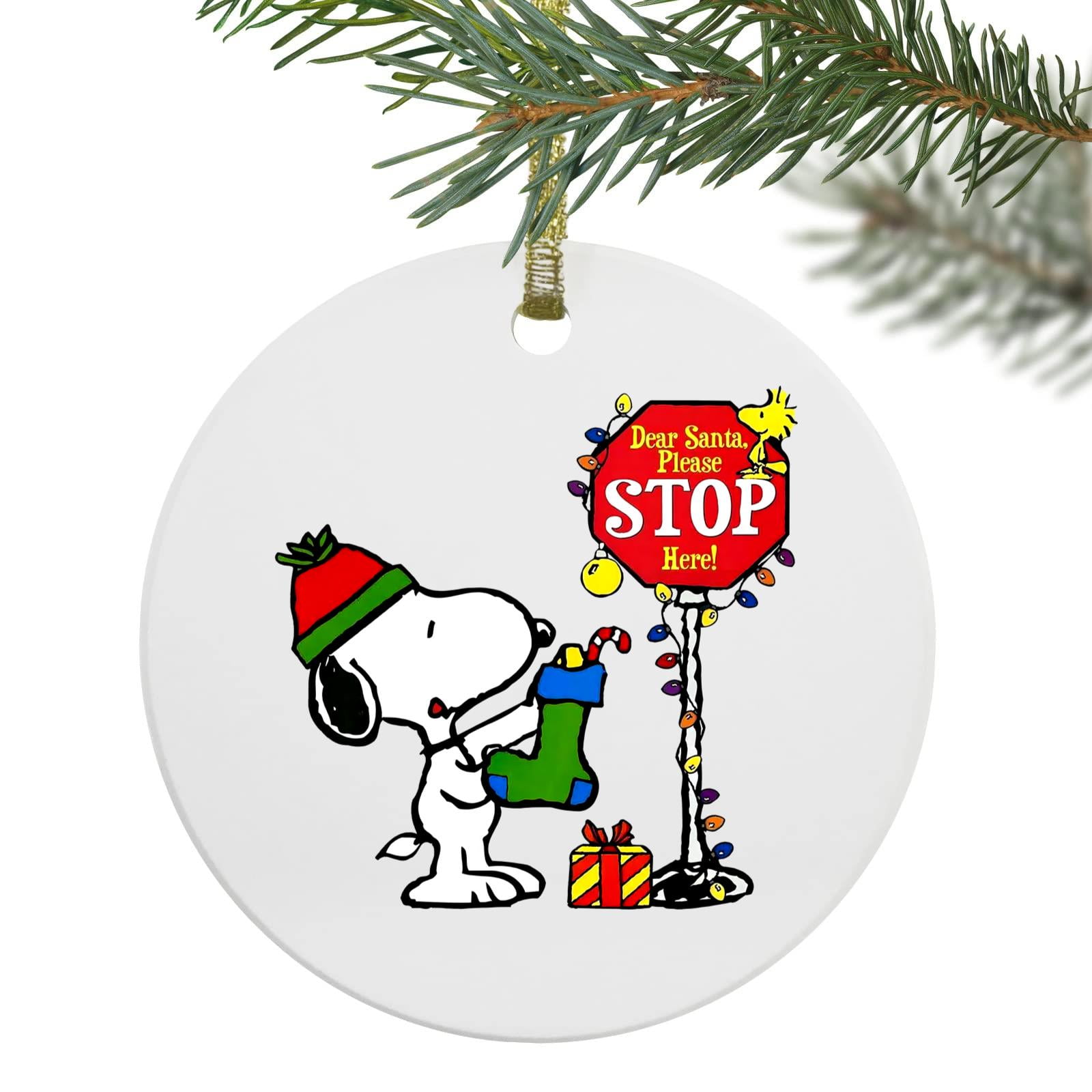 Onimhouse Ornament Snoopy Christmas Snoopy Woodstock Xmas Peanuts Santa ...
