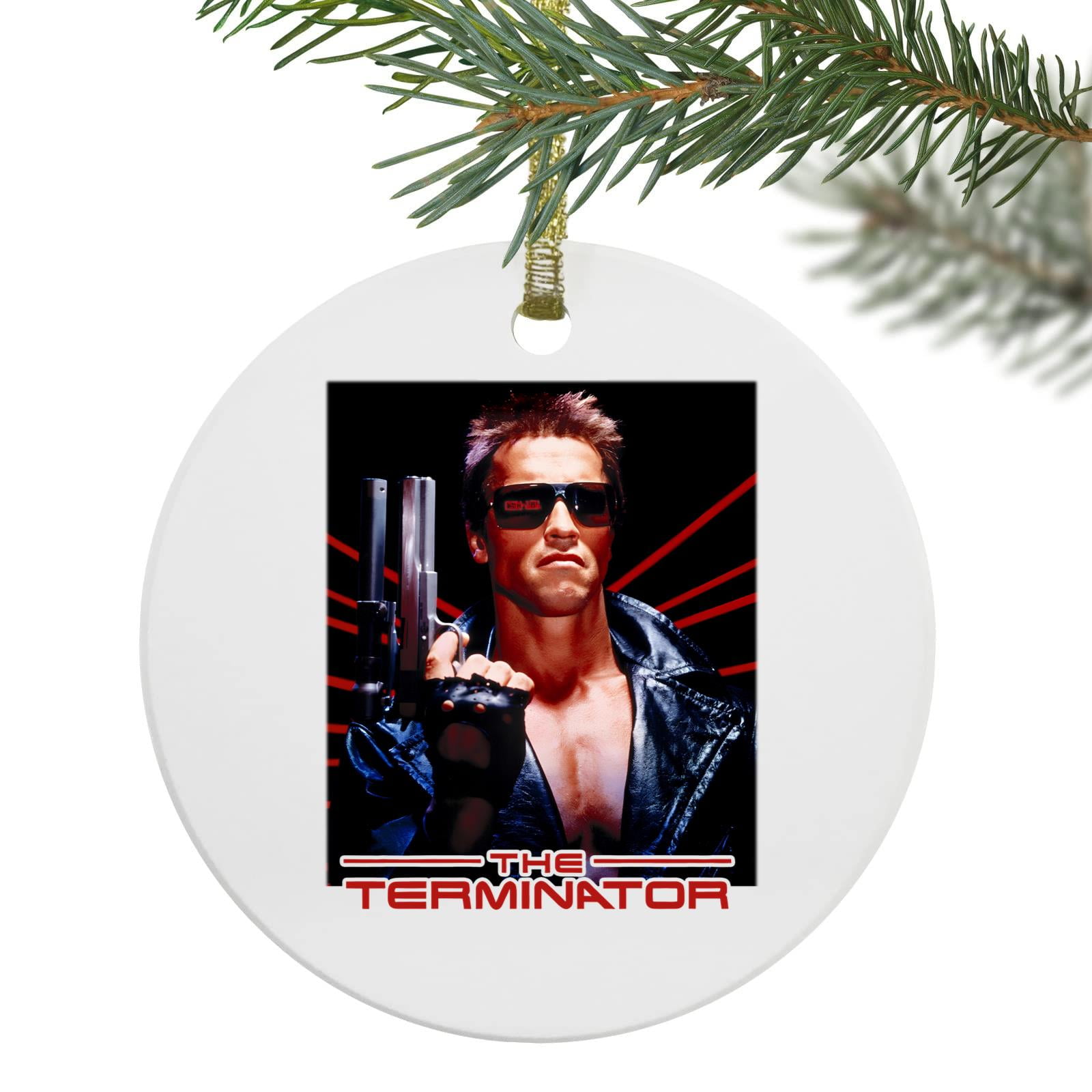 Onimhouse Ornament Terminator, Ornament Christmas Gift, 2D Flat Round ...