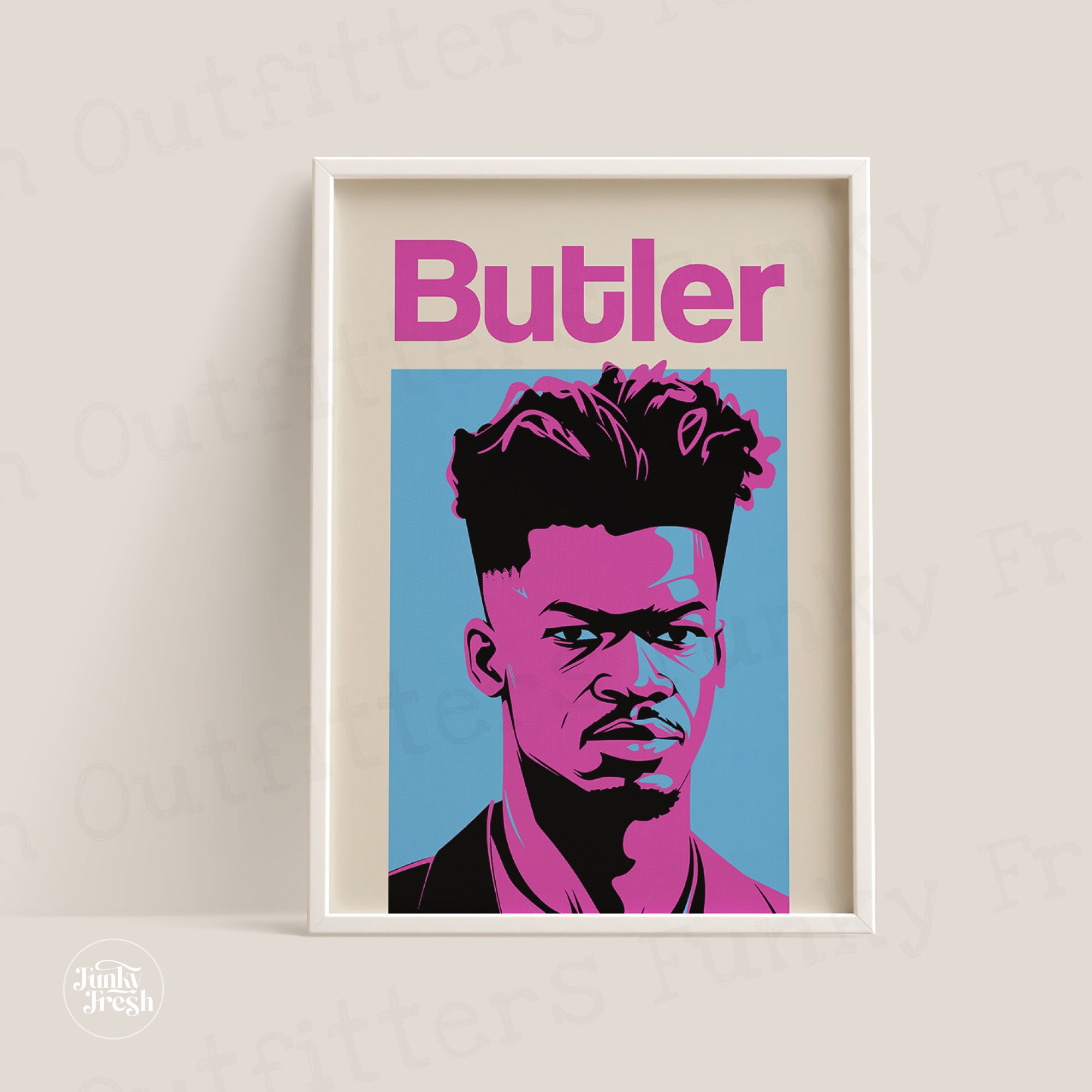 Onimhouse Poster Jimmy Butler Inspired Poster, Miami Heats Butler Print ...