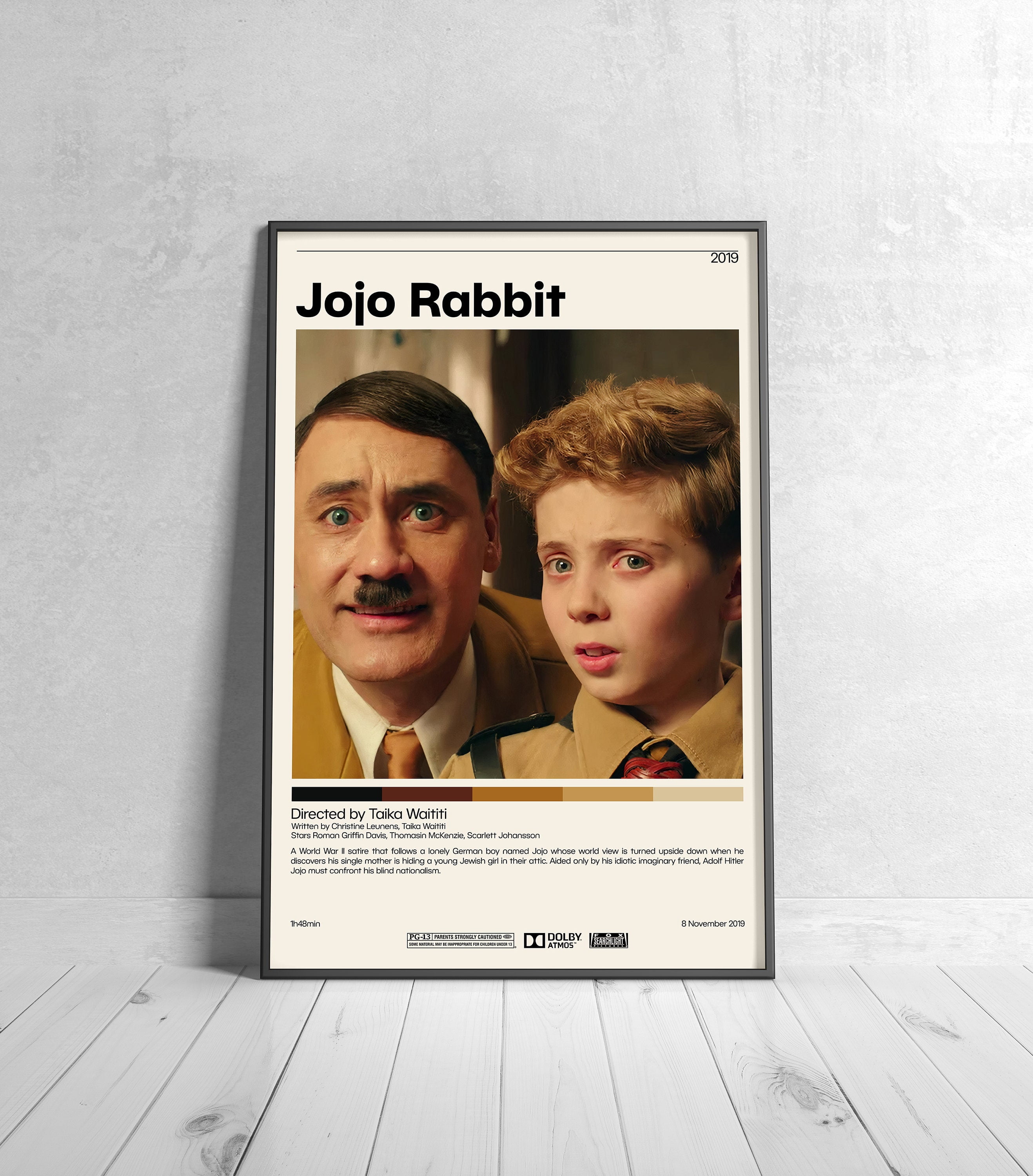 Onimhouse Poster Jojo Rabbit Movie Poster | Taika Waititi Minimalist ...