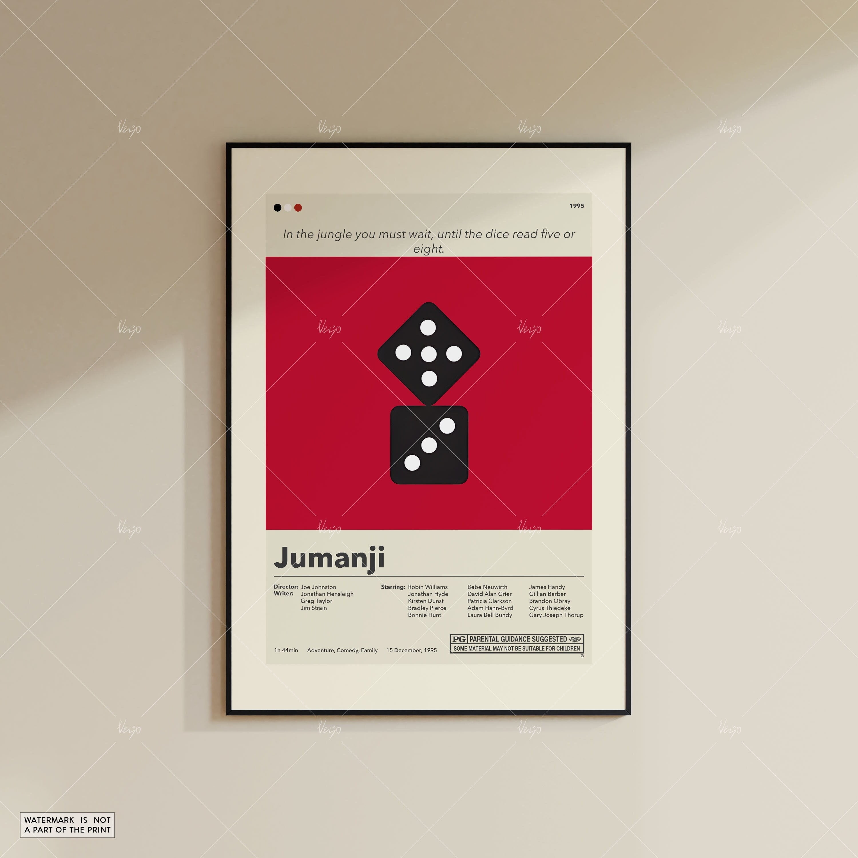Onimhouse Poster Jumanji Poster | Joe Johnston | Minimalist Movie ...