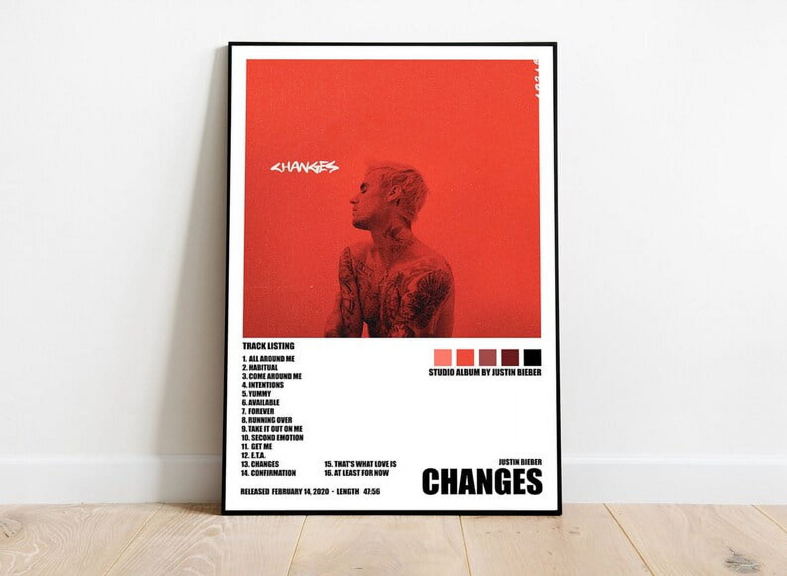 Onimhouse Poster Justin Bieber - Changes Poster | Album Cover Poster | Room Decor | Wall Decor ...