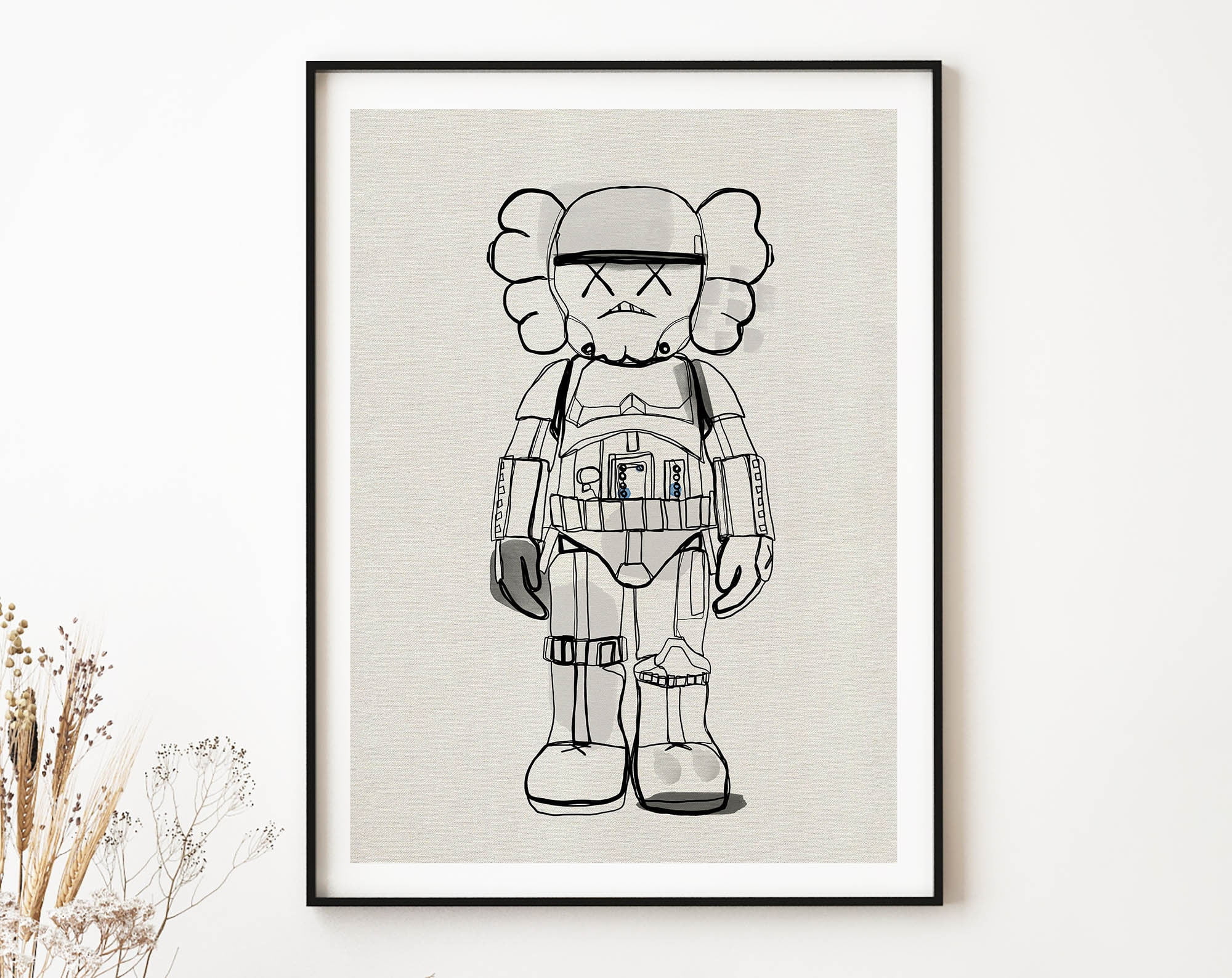 Onimhouse Poster Kaws Companion Stormy Fighter Luxury Artwork ...