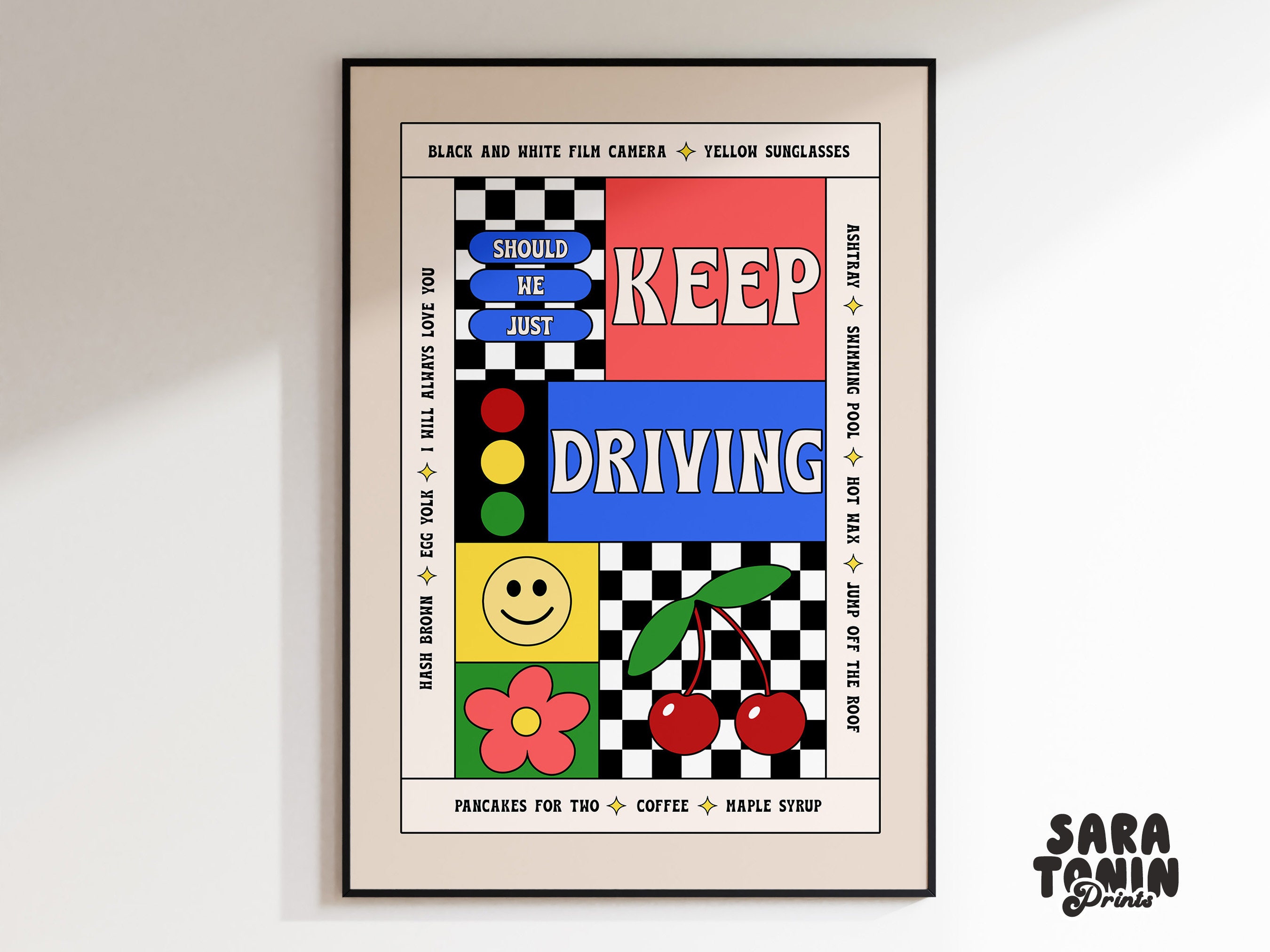 Onimhouse Poster Keep Driving Print, Hs 2022, Harry House Wall Art ...