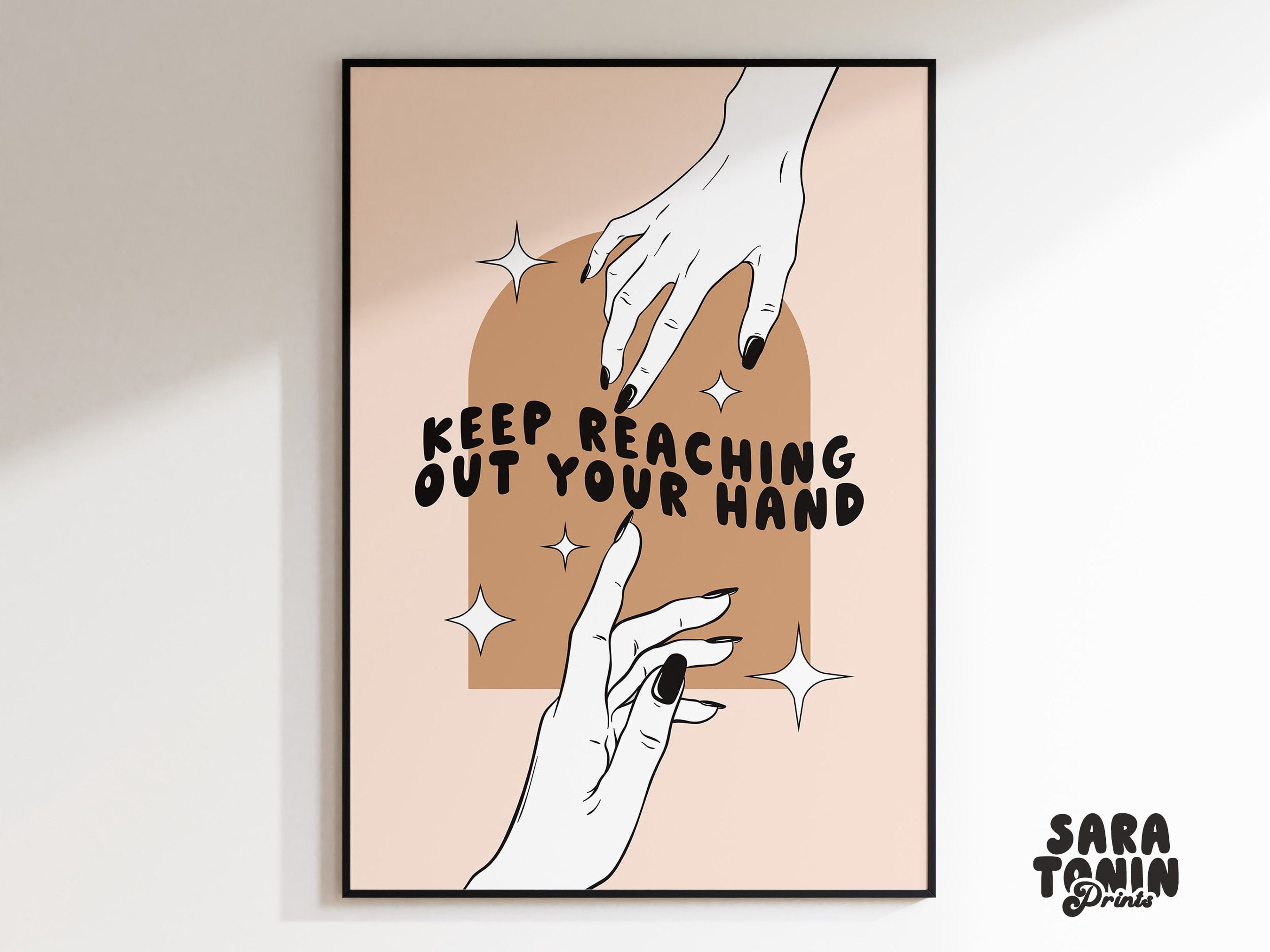 Onimhouse Poster Keep Reaching Out Your Hand Print, Acotar, Boho Poster ...