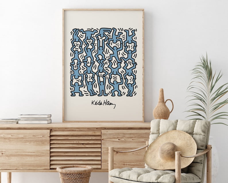 Onimhouse Poster Keith Haring, Keith Haring Print, Exhibition Poster ...