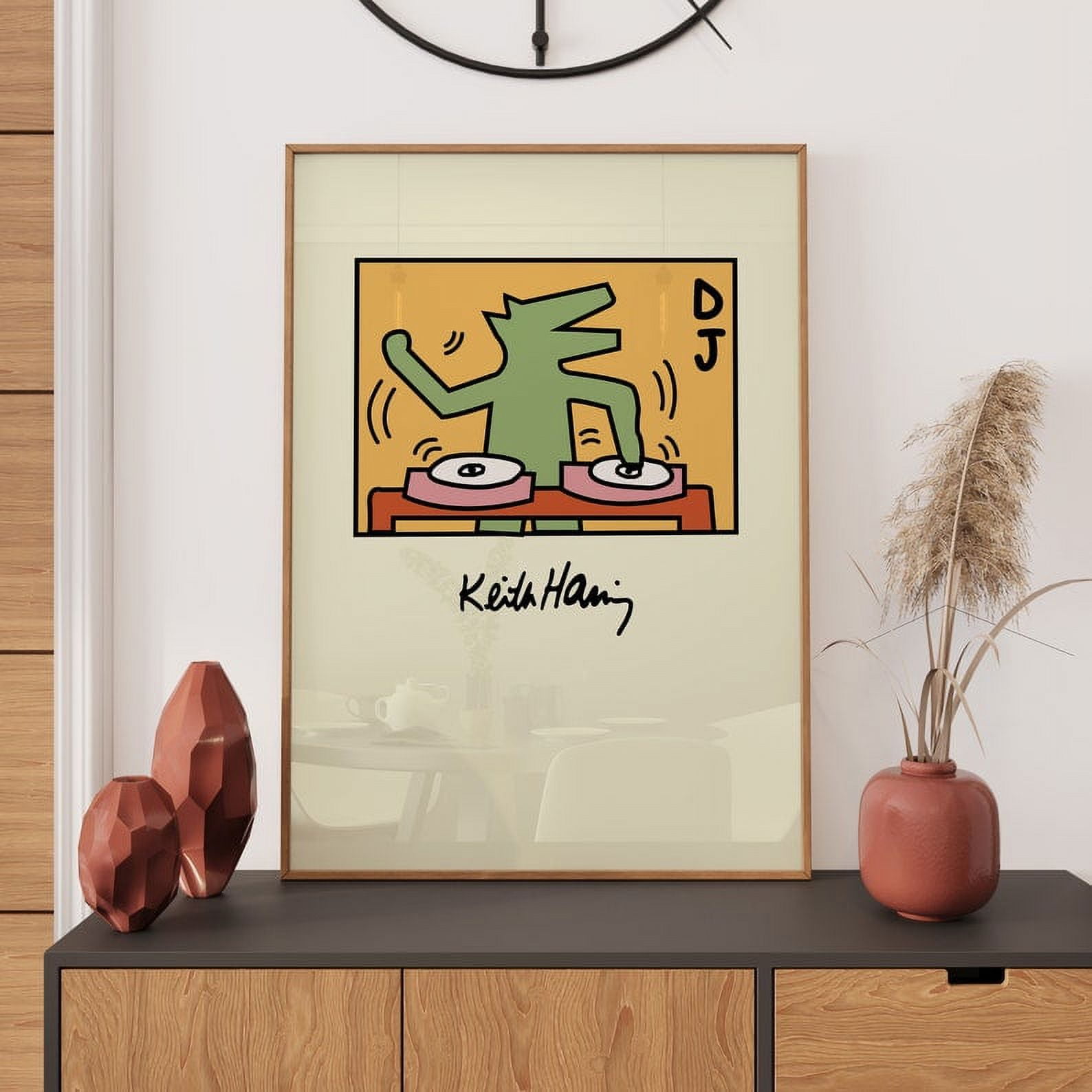 Onimhouse Poster Keith Haring Wall Art: Retro Poster, Keith Haring ...