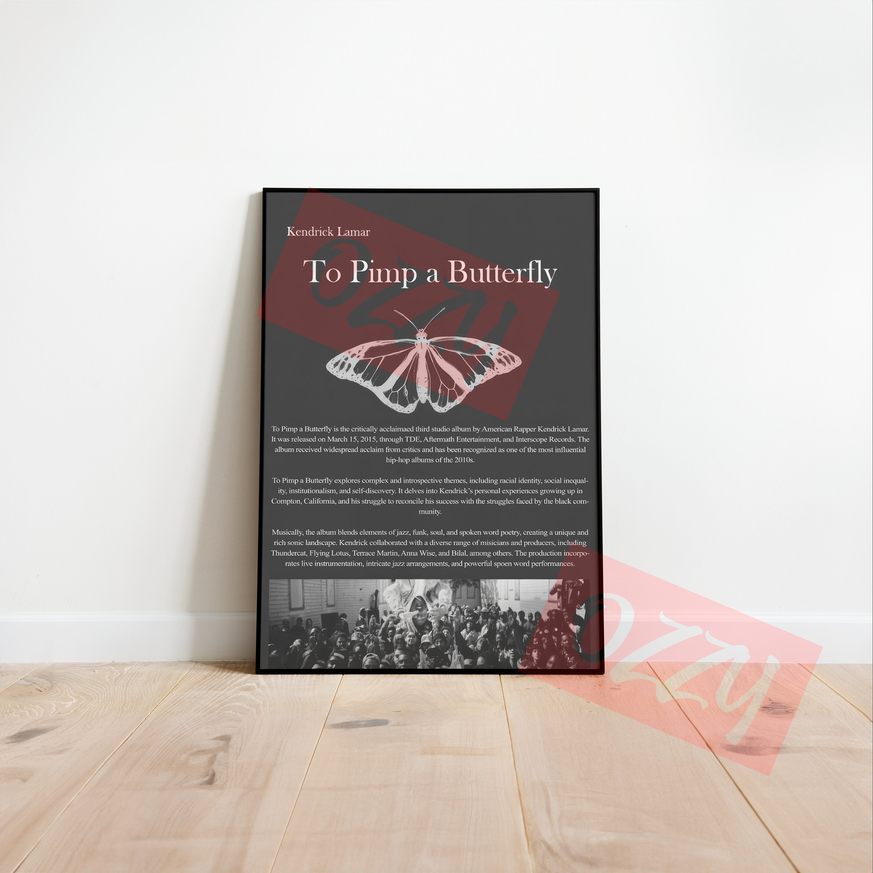 Onimhouse Poster Kendrick Lamar To Pimp A Butterfly Poster -UNFRAMED ...