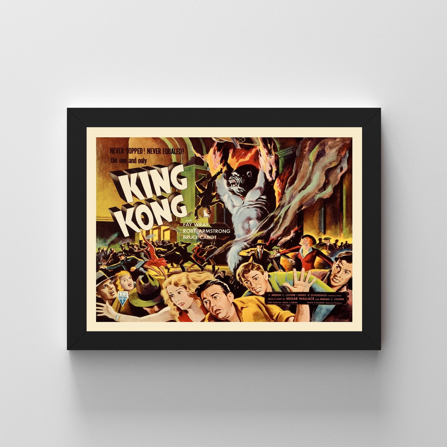 Onimhouse Poster King Kong Film / Movie Poster -UNFRAMED - Walmart.com