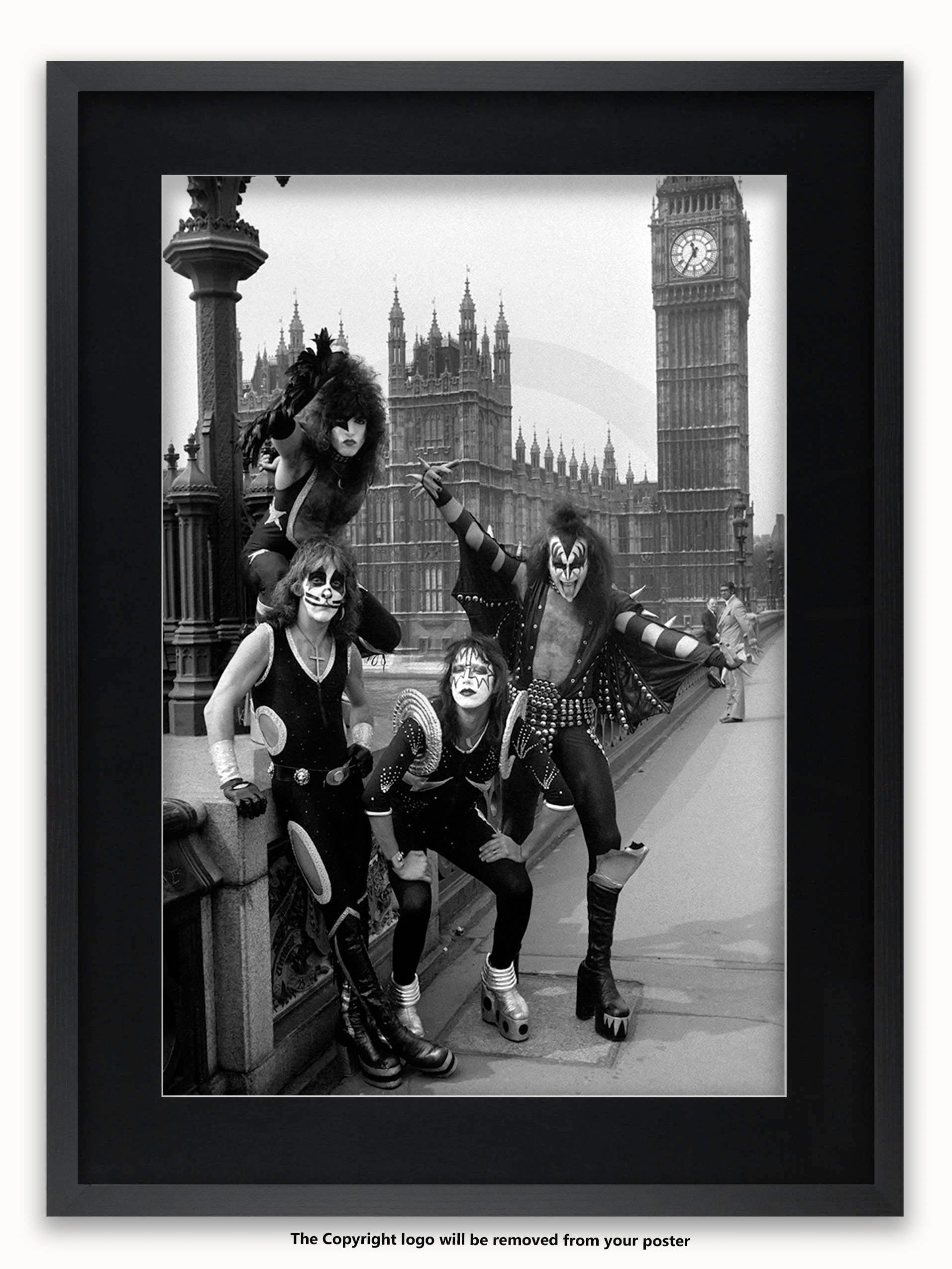Onimhouse Poster Kiss - London - May 1976-UNFRAMED - Walmart.com