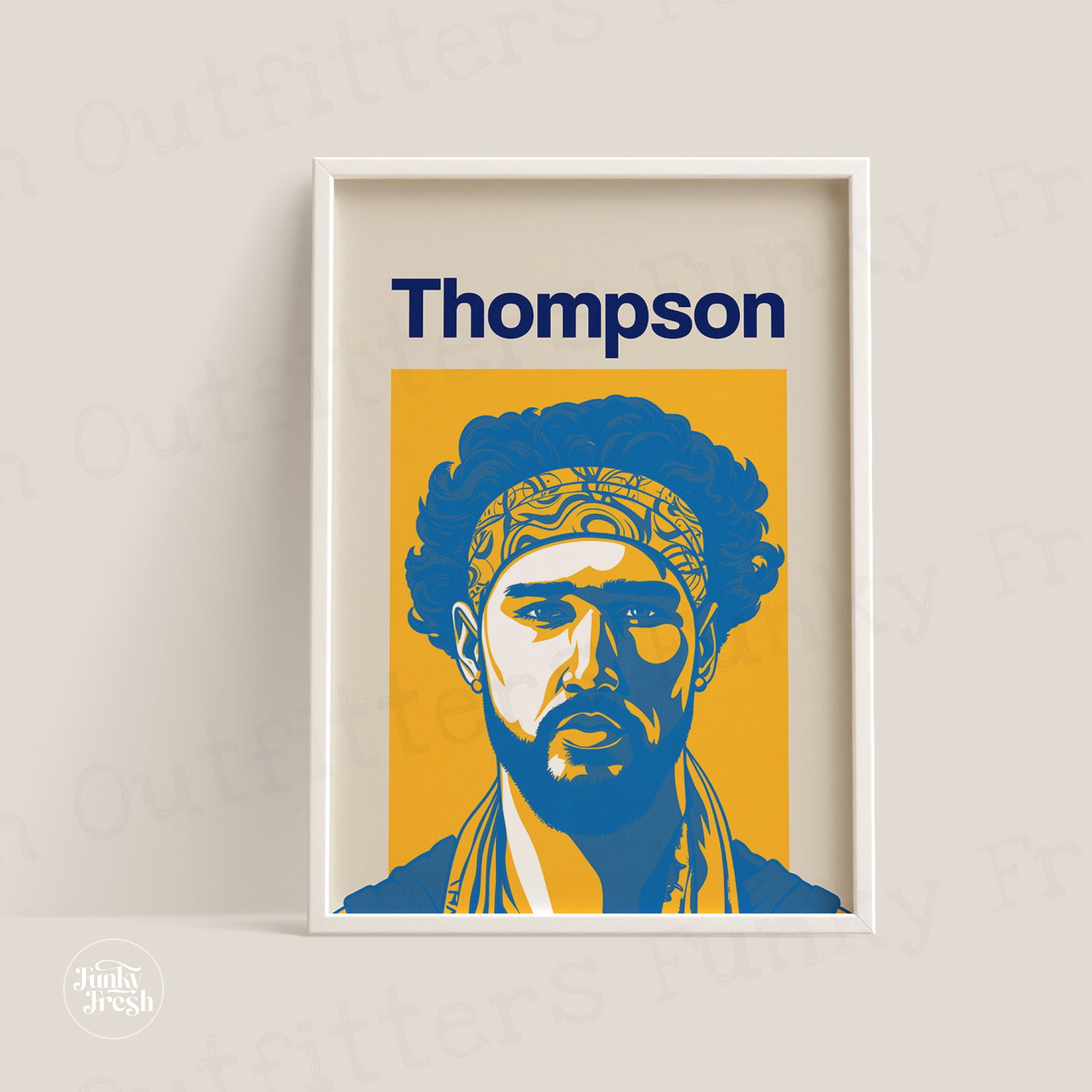 Onimhouse Poster Klay Thompson Inspired Poster, Warriors Thompson Art ...