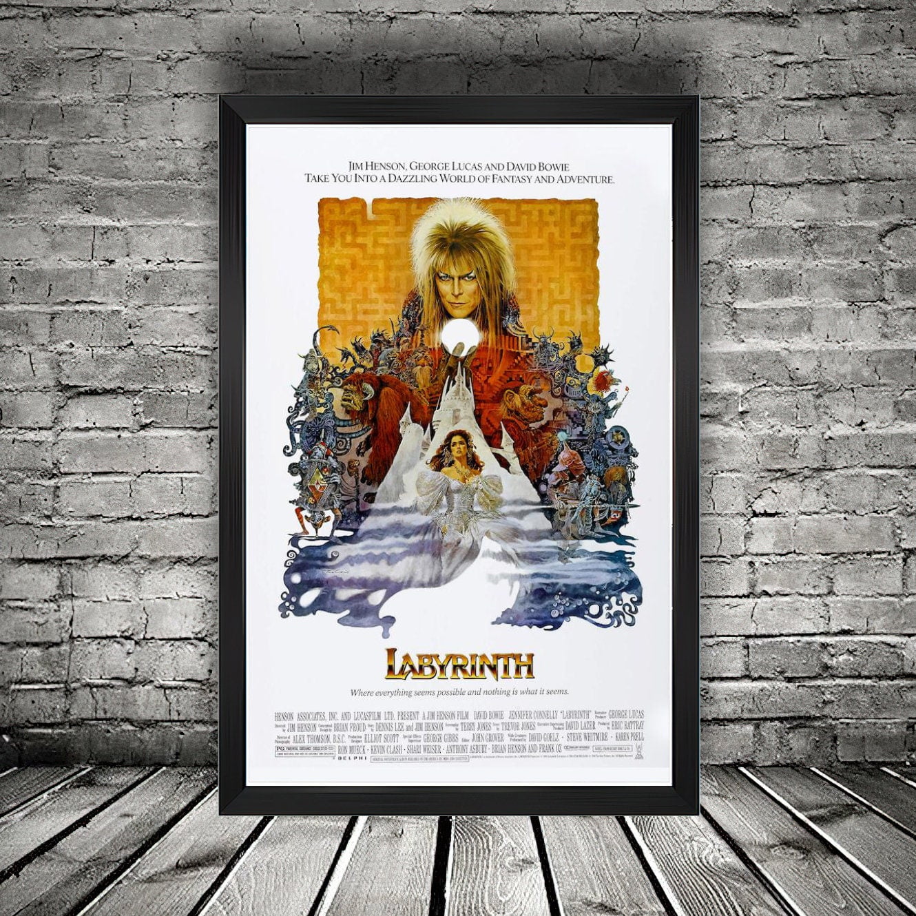 Onimhouse Poster Labyrinth (1986) Movie Posters | Jim Henson | David ...