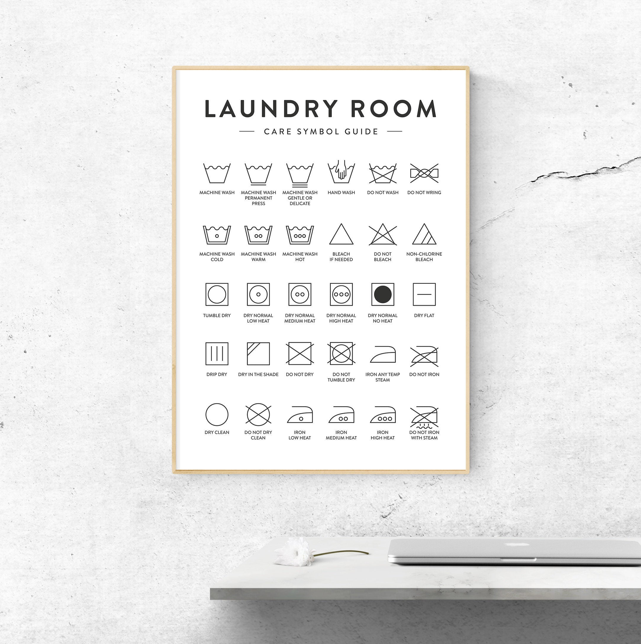 Onimhouse Poster Laundry Sign Poster, Laundry Sign , Laundry Decor ...