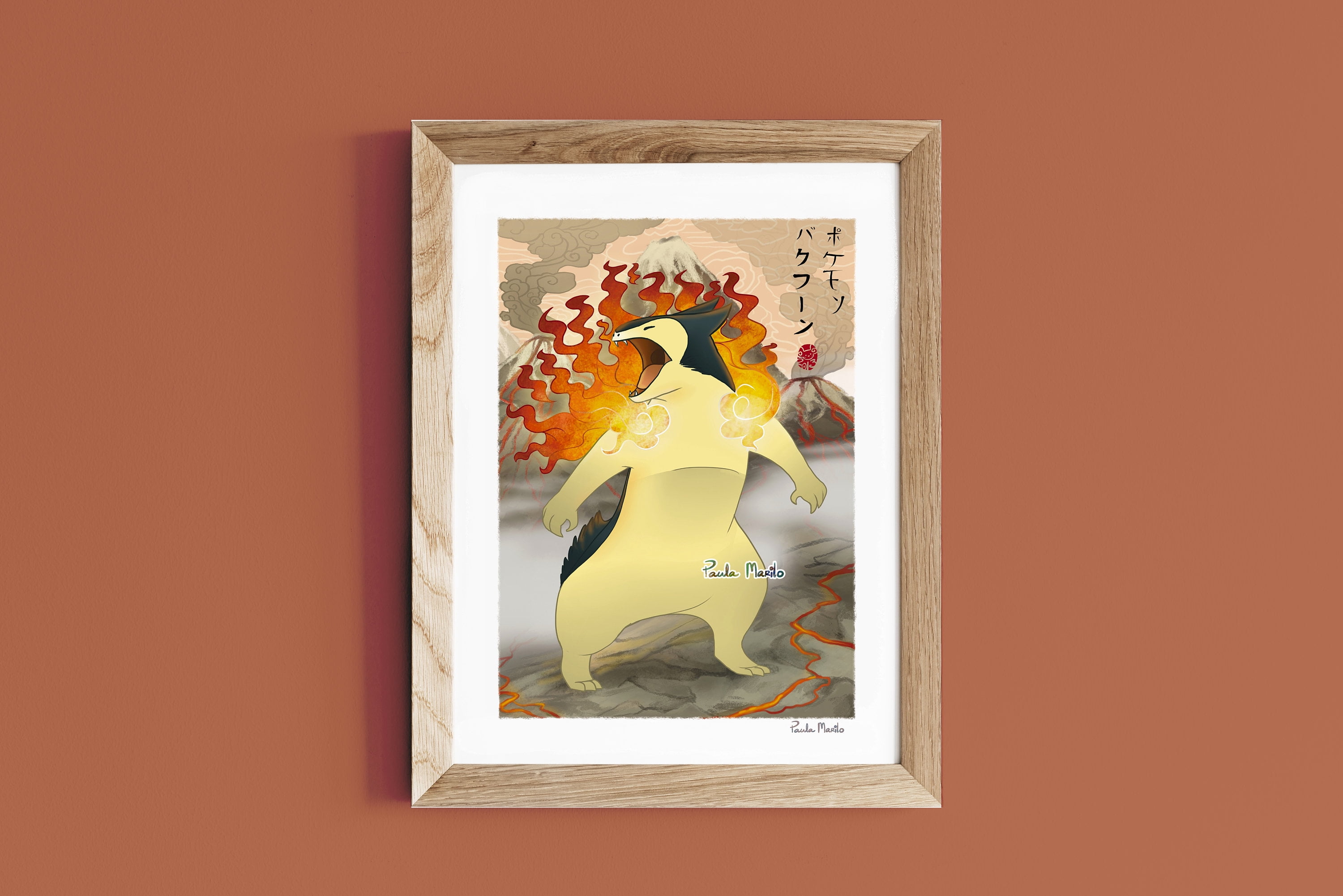 Onimhouse Poster Lava Plume Typhlosion Pokemon Print | Poster | Pokemon ...